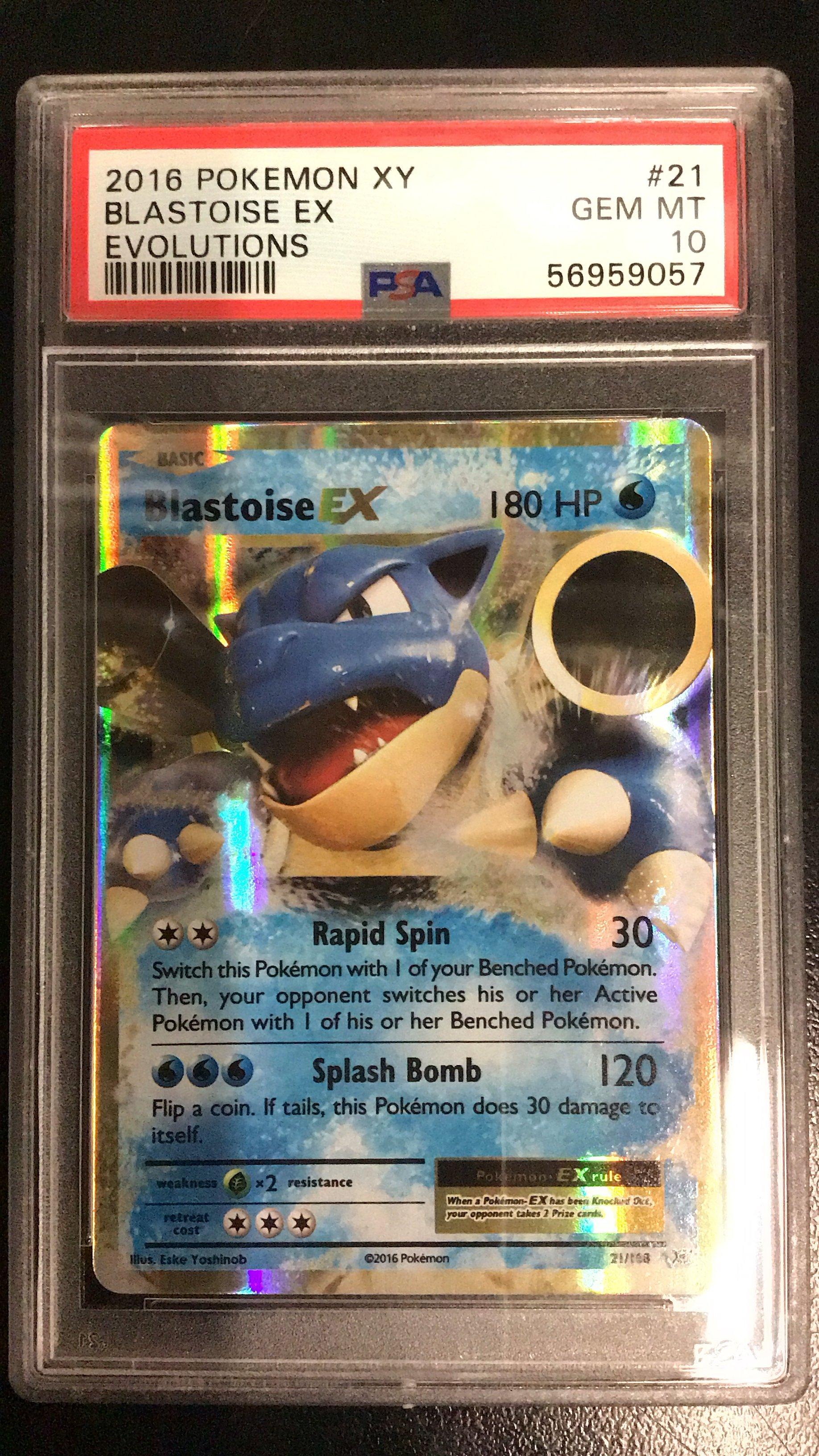 2016 Pokemon Xy Evolutions 21 Blastoise Ex PSA 10 | GameStop