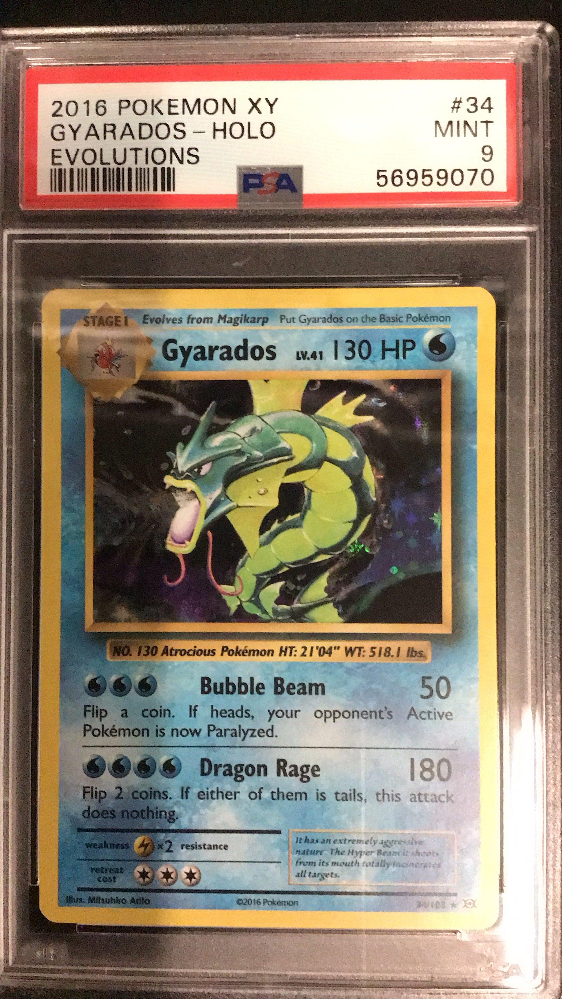 2016 Pokemon Xy Evolutions 34 Gyarados-holo PSA 9 | GameStop