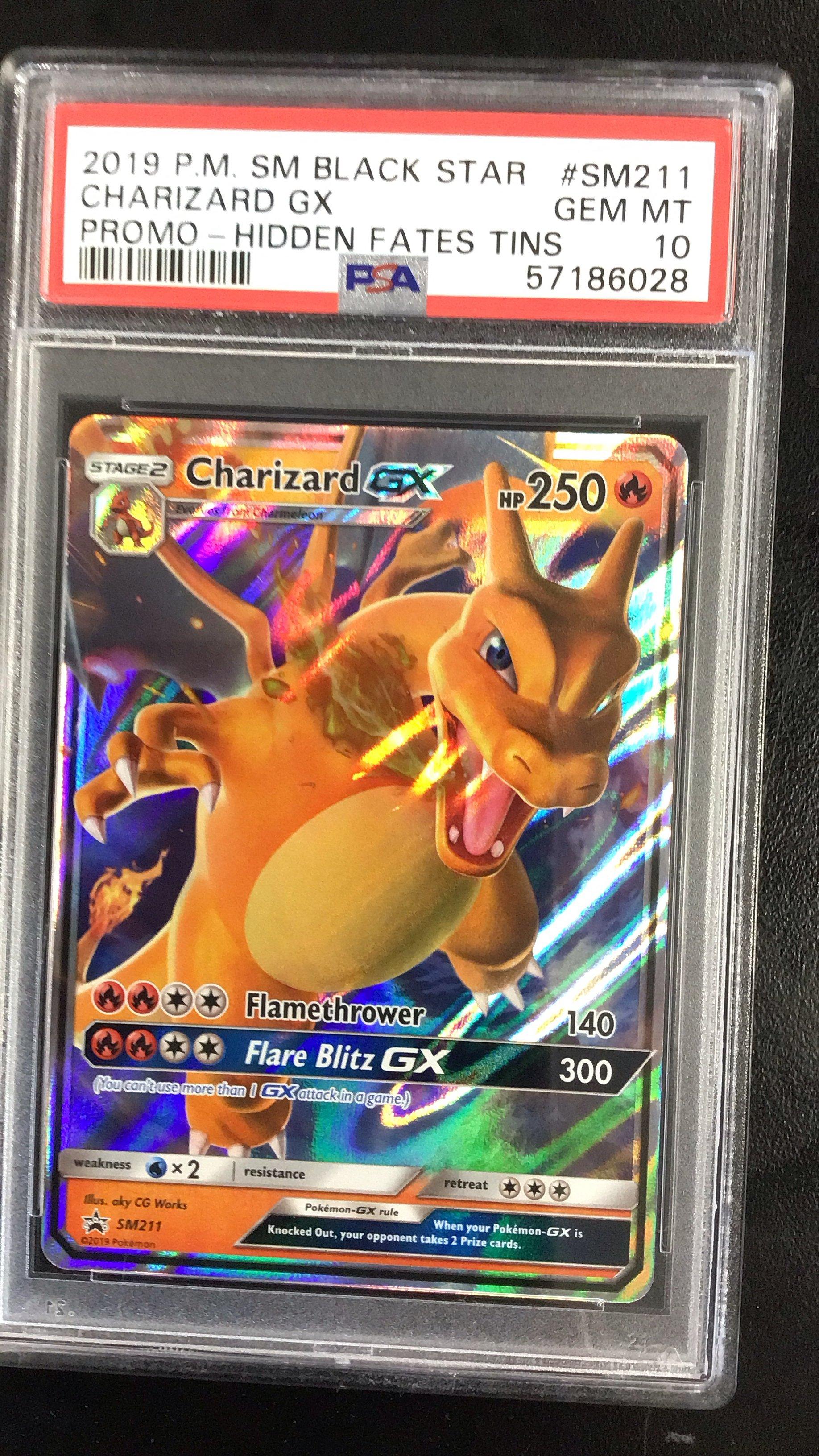 2019 Pokemon Sm Black Star Promo Sm211 Charizard Gx Hidden Fates Tins ...