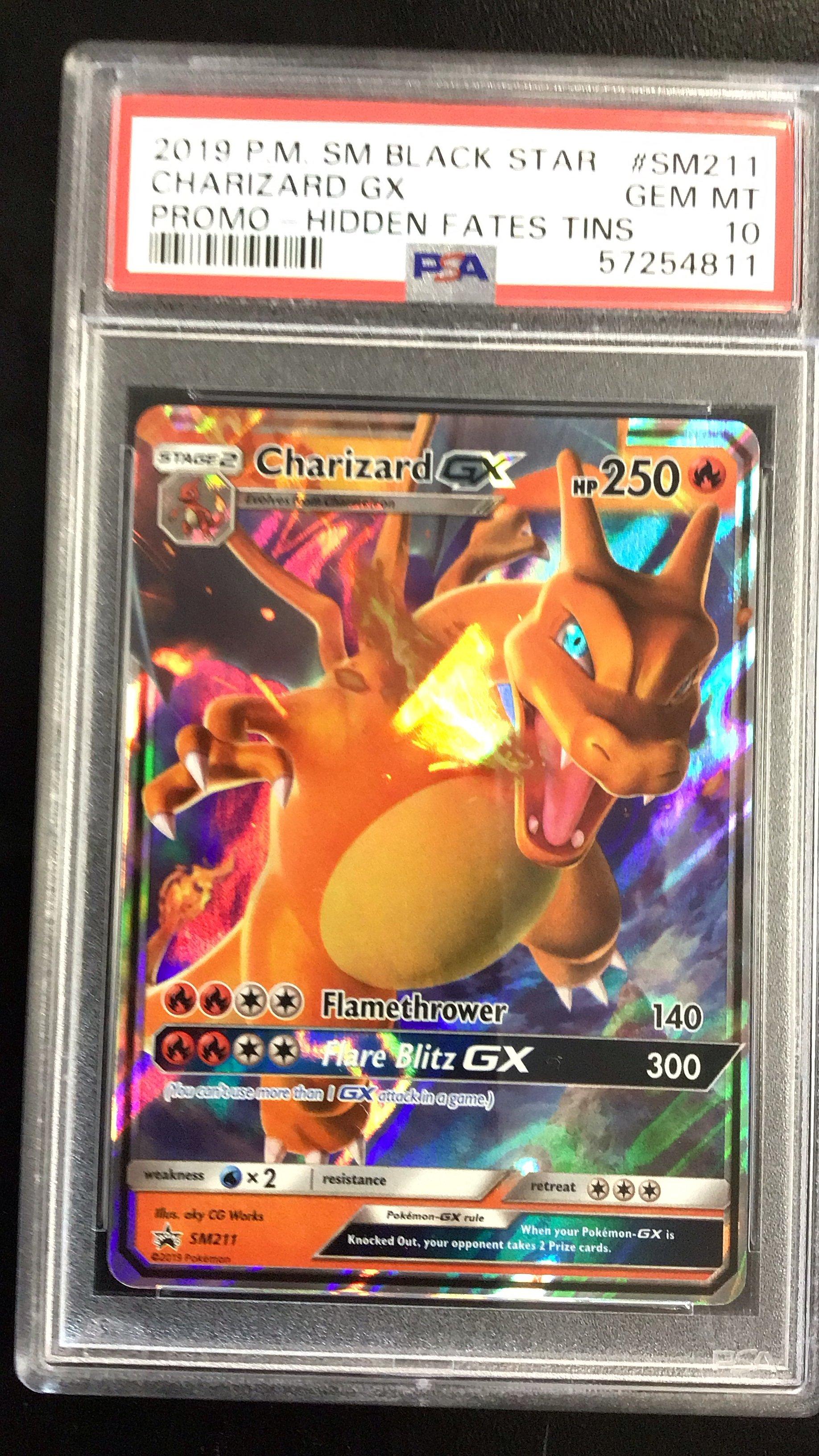 2019 Pokemon Sm Black Star Promo Sm211 Charizard Gx Hidden Fates Tins ...