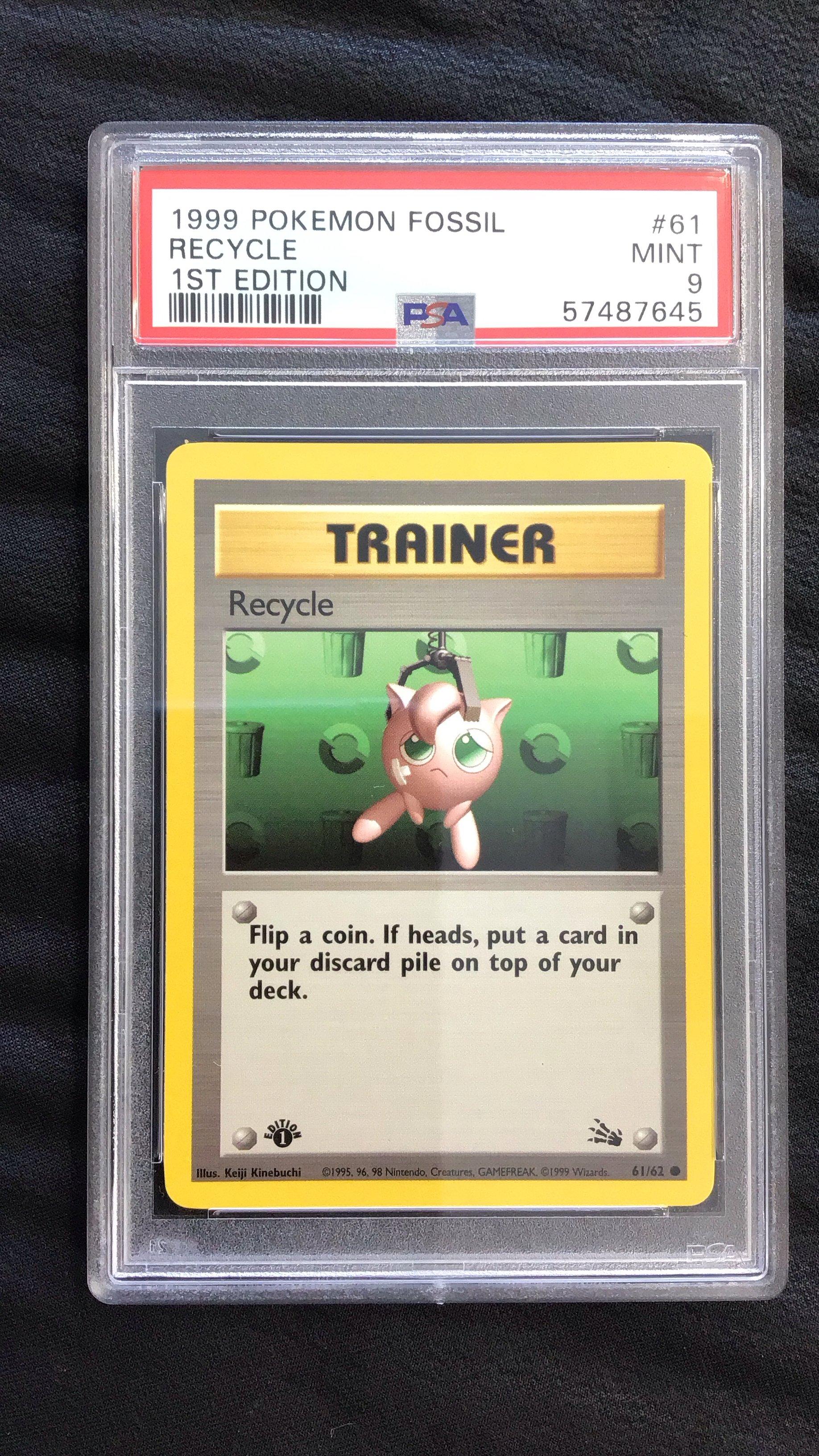 1999 Pokemon Fossil 61 Recycle PSA 9 | GameStop