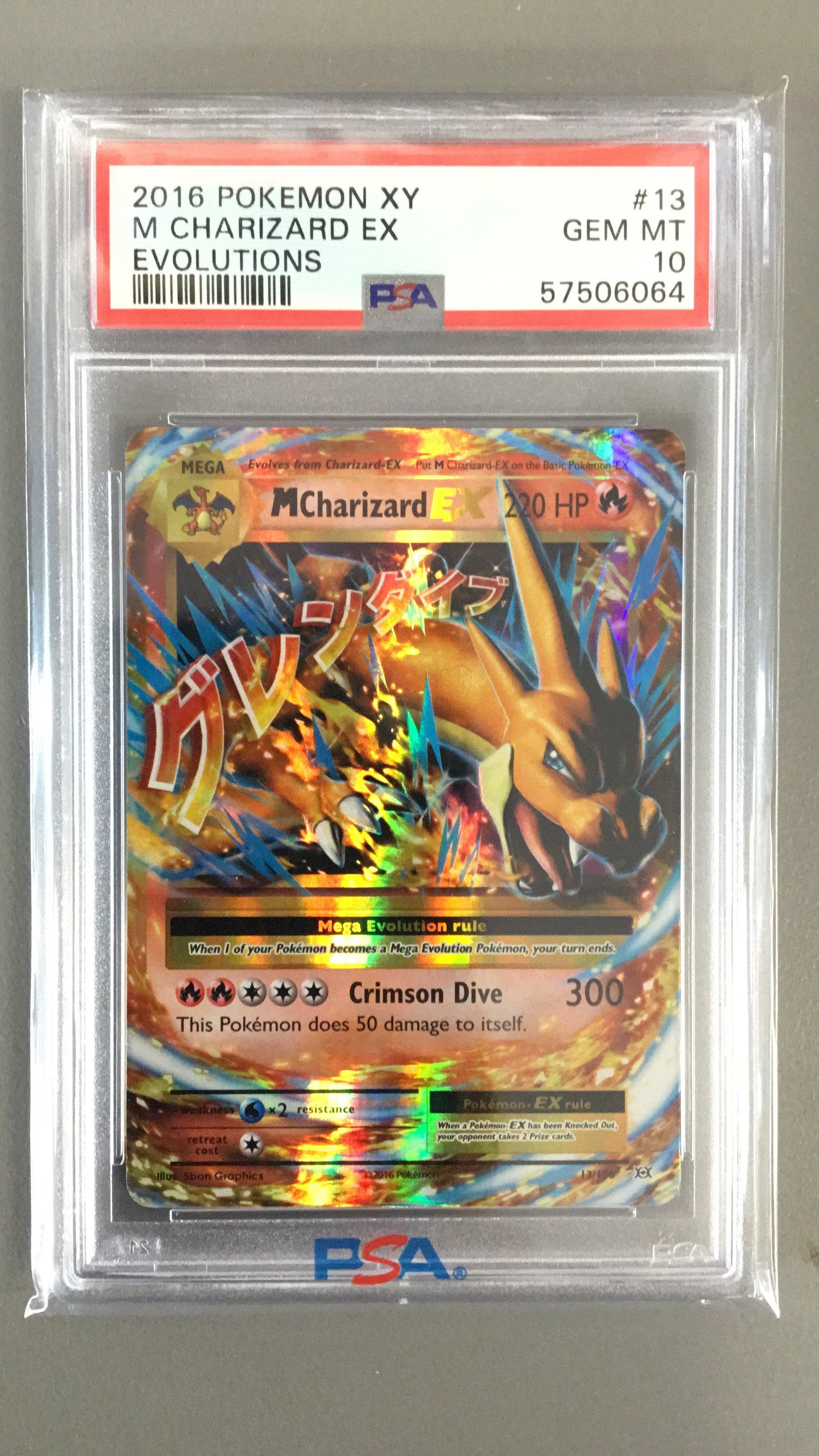 2016 Pokemon Xy Evolutions 13 M Charizard Ex PSA 10 | GameStop