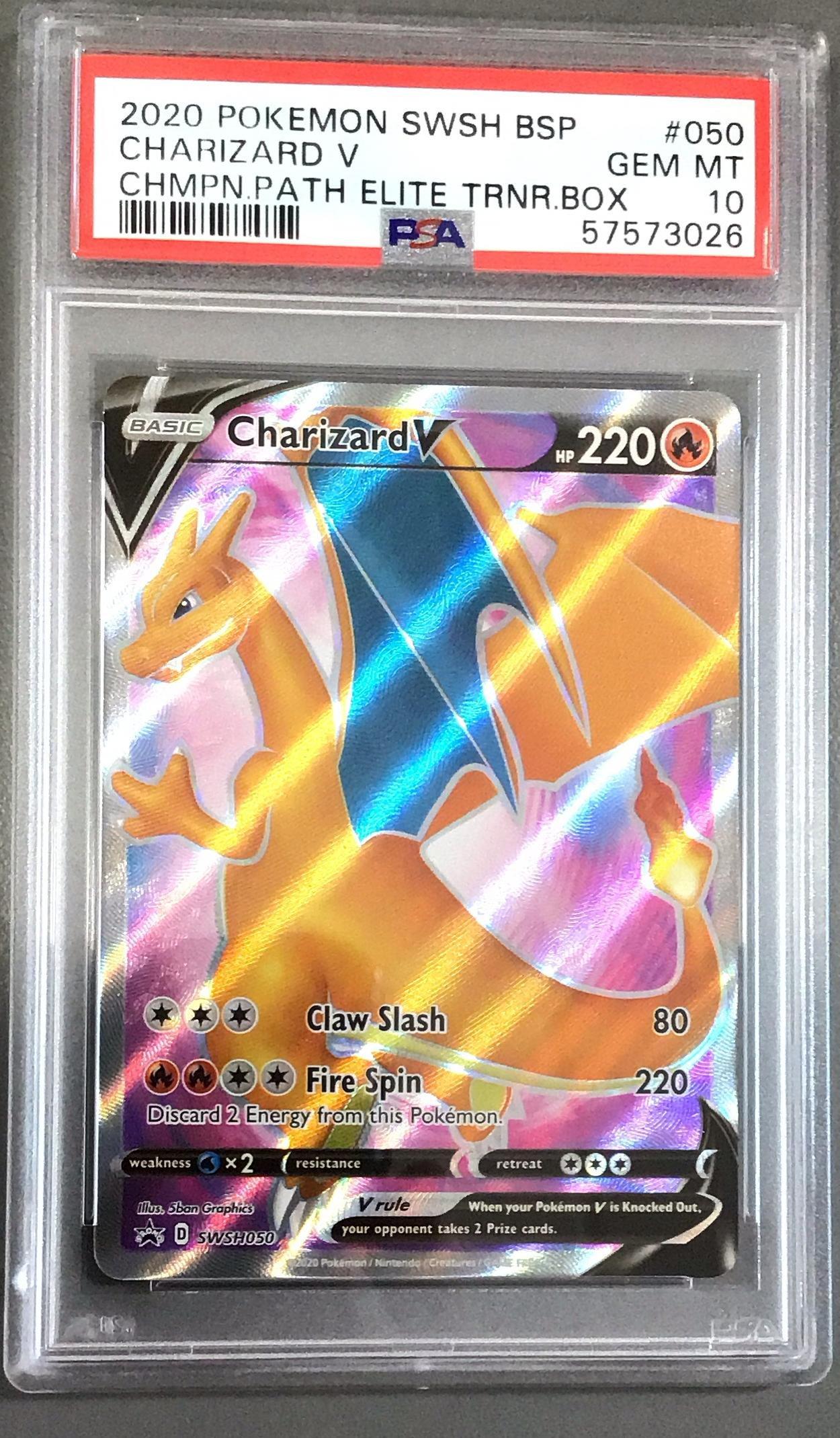 2020 Pokemon Swsh Black Star Promo 050 Charizard V Champion's Path ...