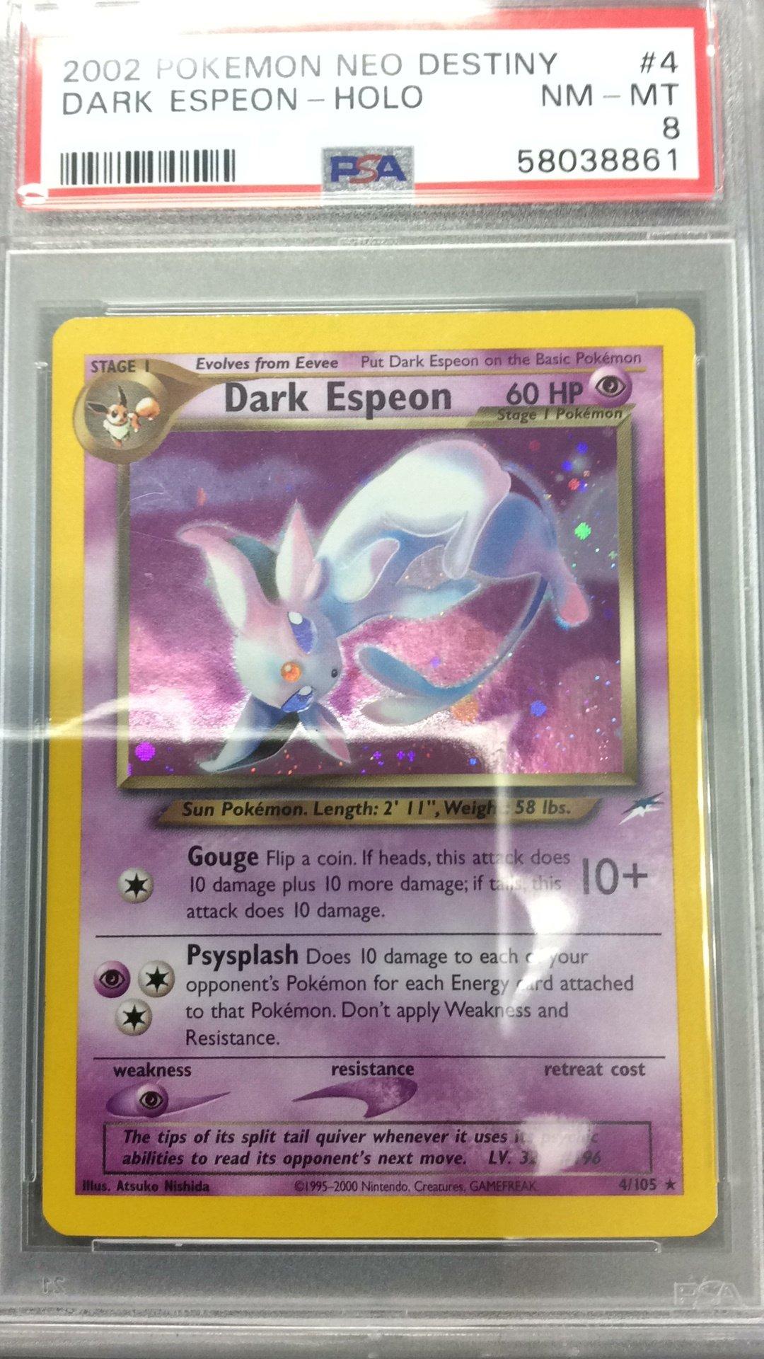2002 Pokemon Neo Destiny 4 Dark Espeon PSA 8 | GameStop