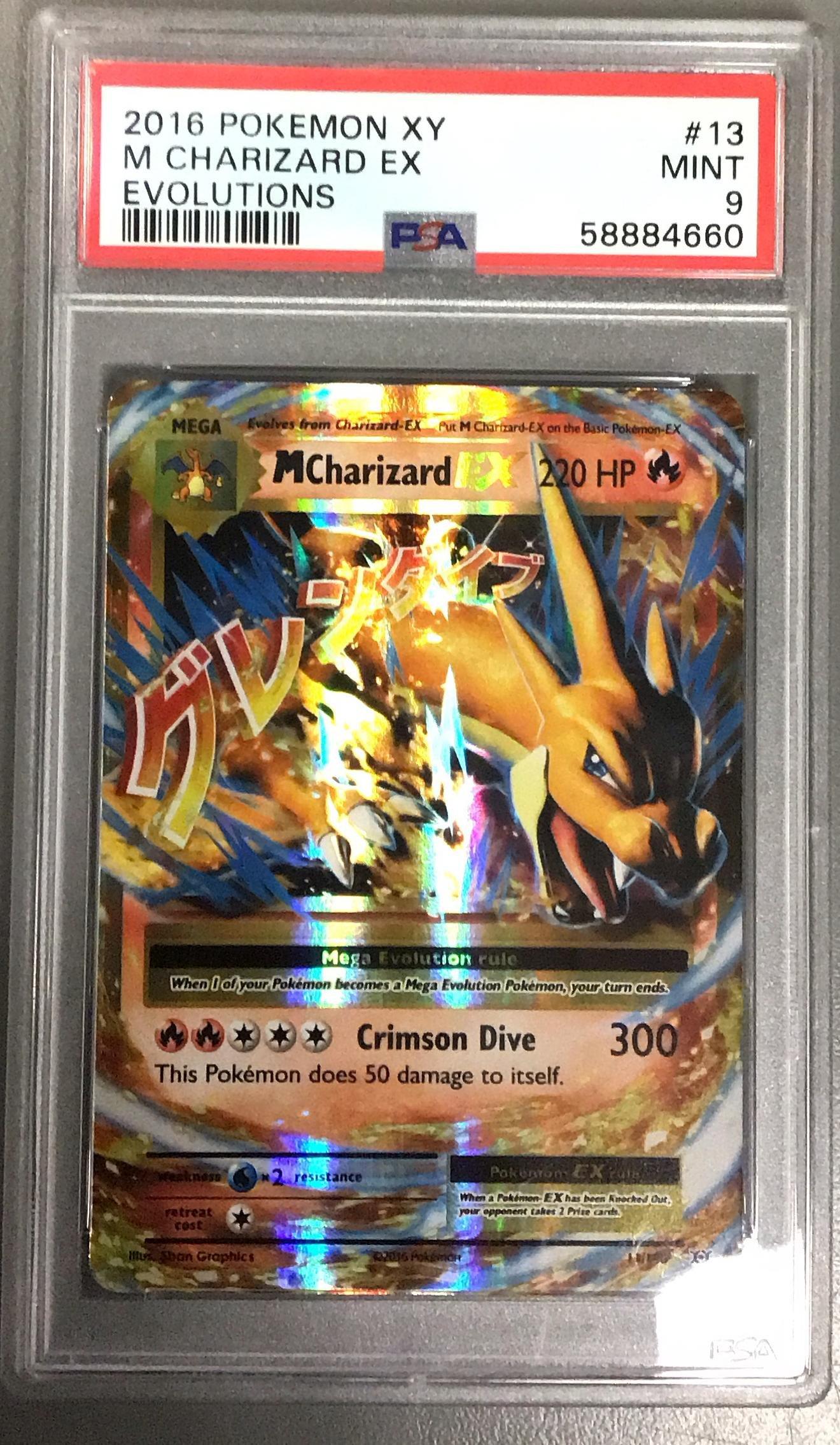 2016 Pokemon Xy Evolutions 13 M Charizard Ex PSA 9 | GameStop