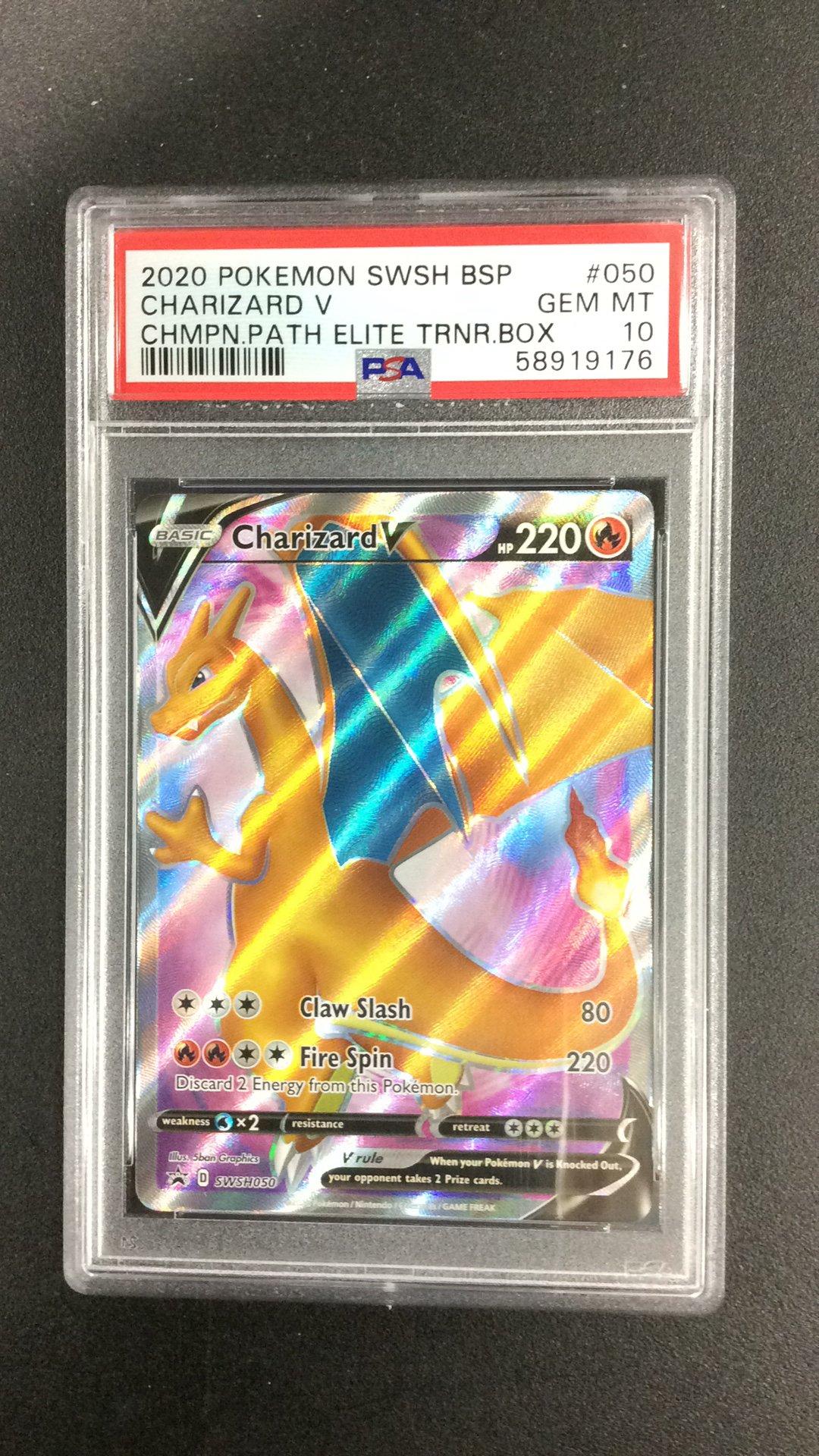 2020 Pokemon Swsh Black Star Promo 050 Charizard V Champion's Path ...