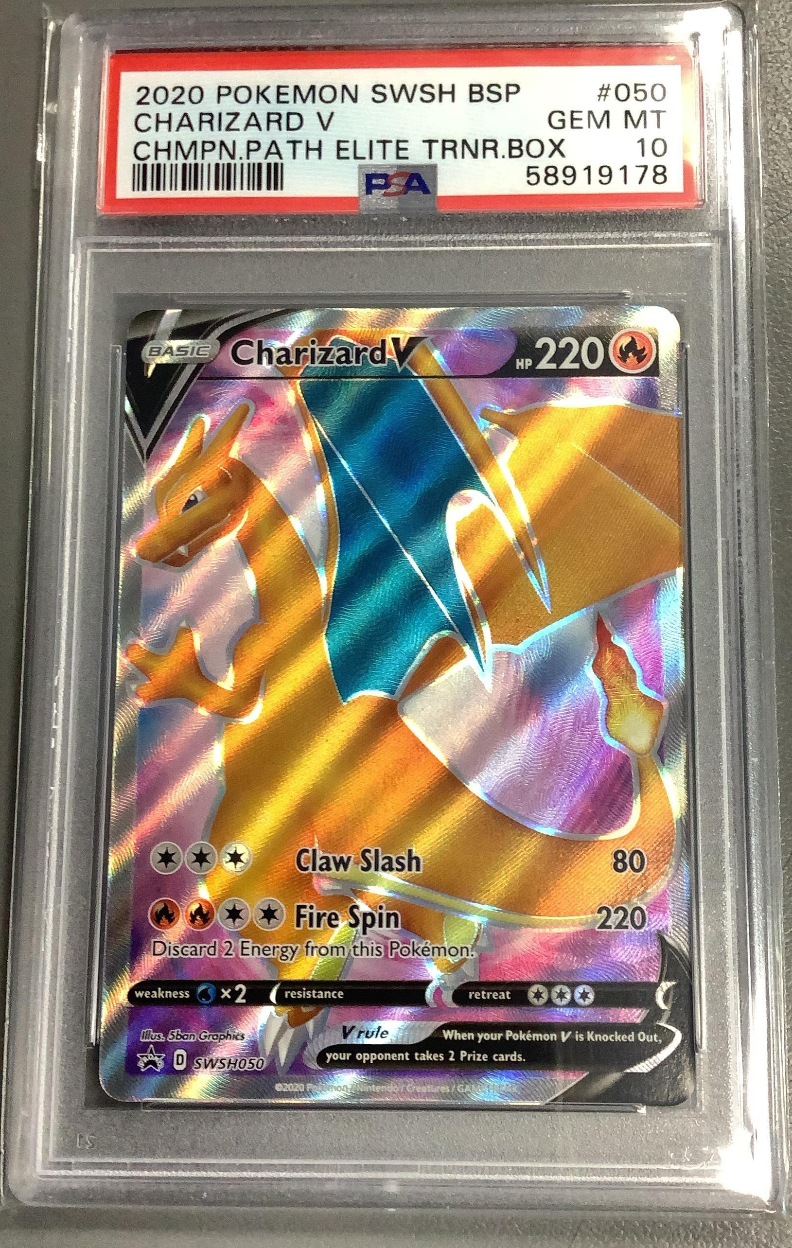 2020 Pokemon Swsh Black Star Promo 050 Charizard V Champion's Path ...