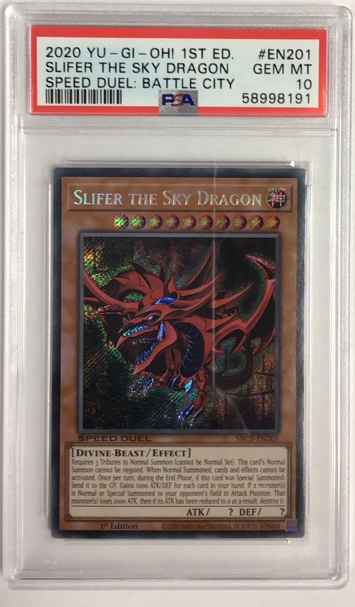 2020 Yu-gi-oh! Speed Duel: Battle City Box En201 Slifer The Sky Dragon ...
