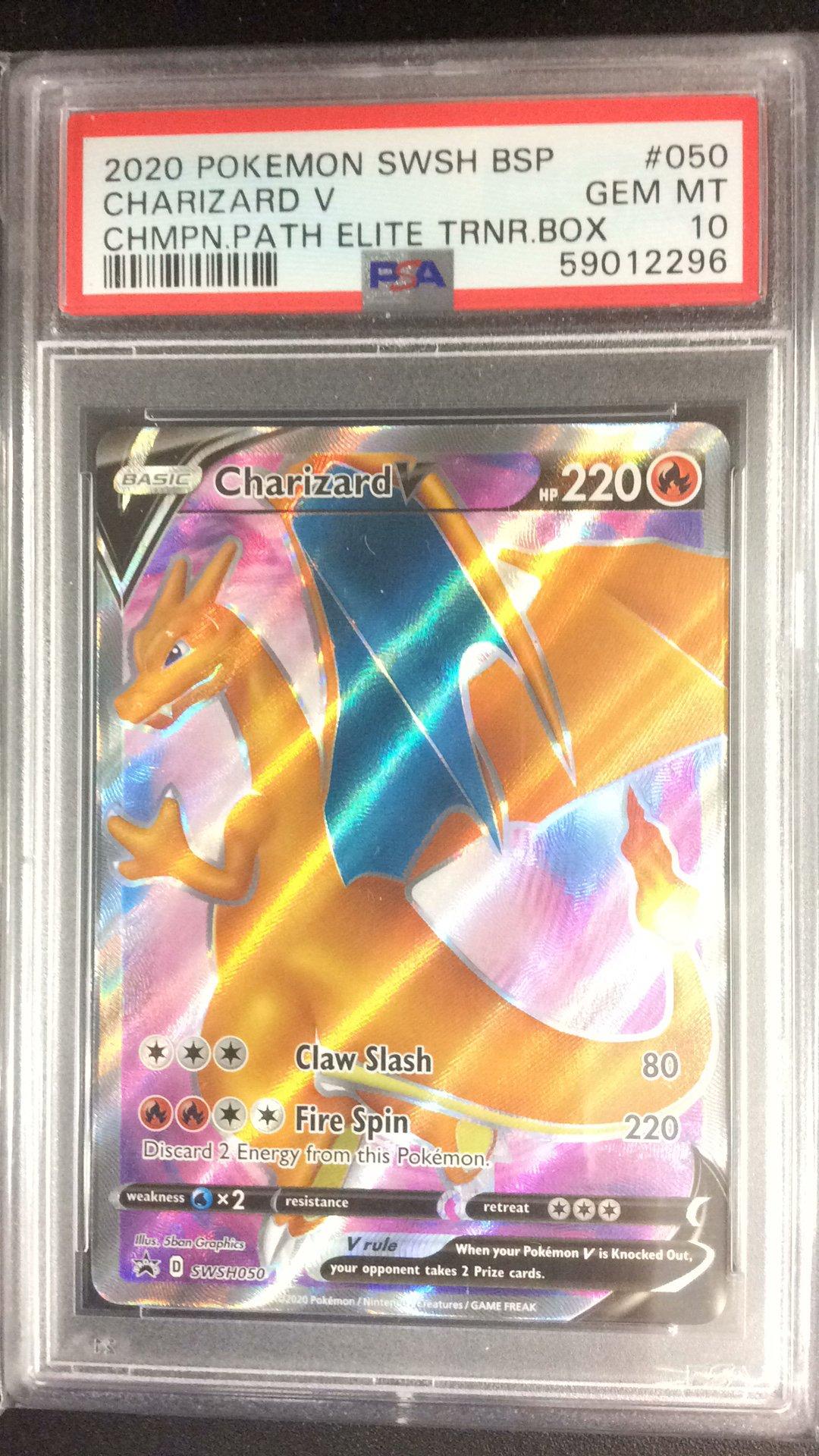 2020 Pokemon Swsh Black Star Promo 050 Charizard V Champion's Path ...