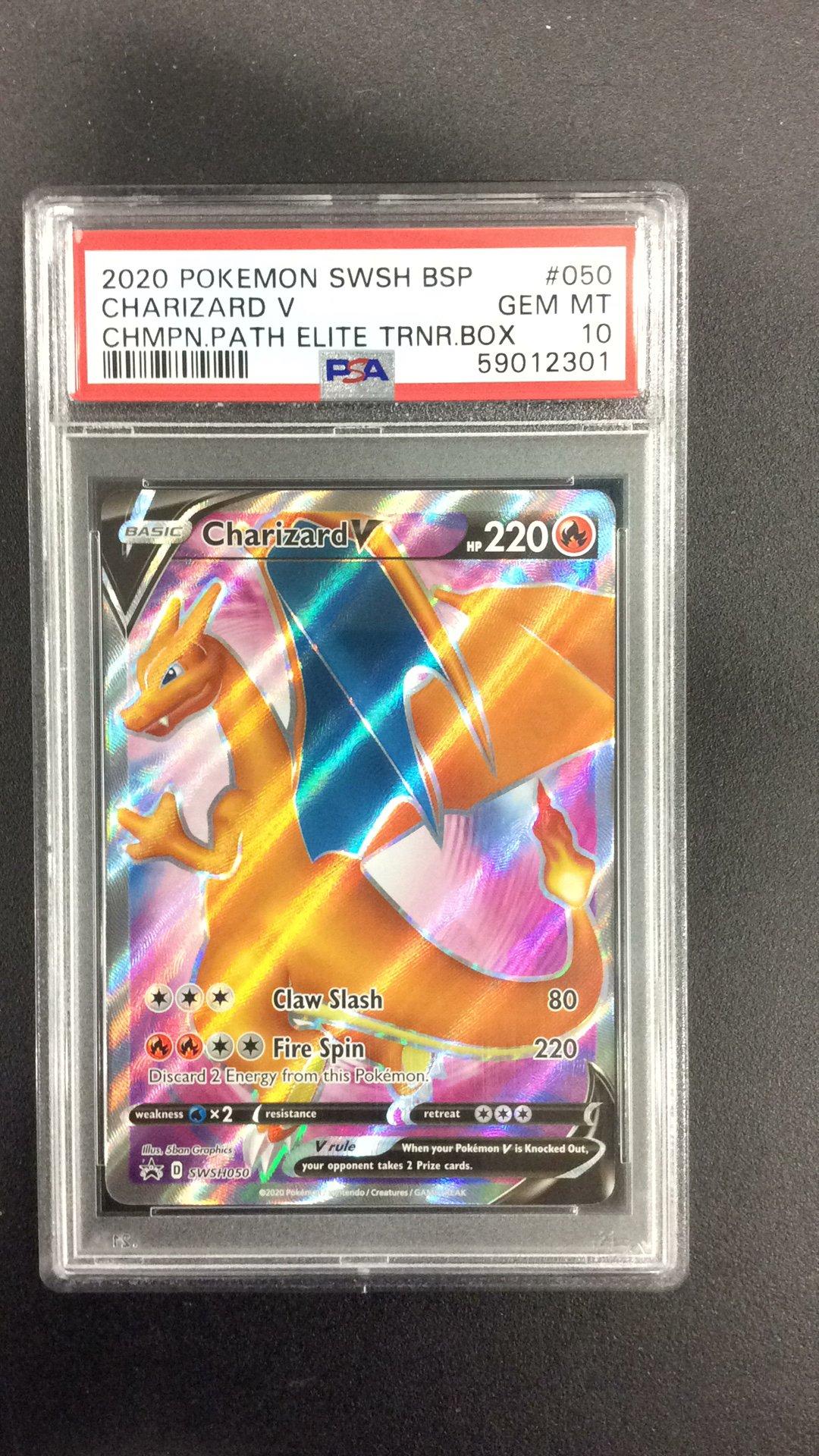 2020 Pokemon Swsh Black Star Promo 050 Charizard V Champion's Path ...