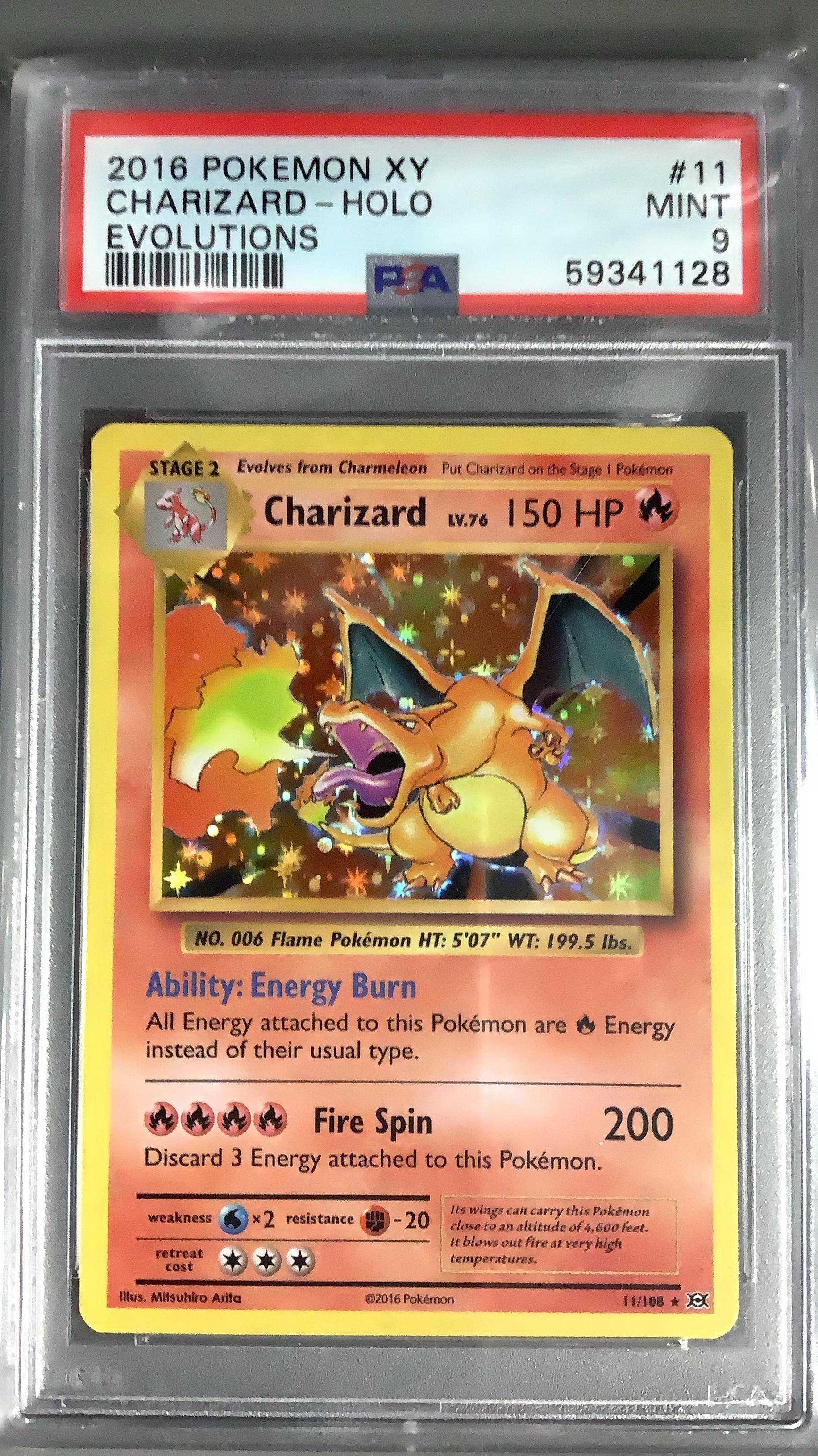 2016 Pokemon Xy Evolutions 11 Charizard-holo PSA 9 | GameStop