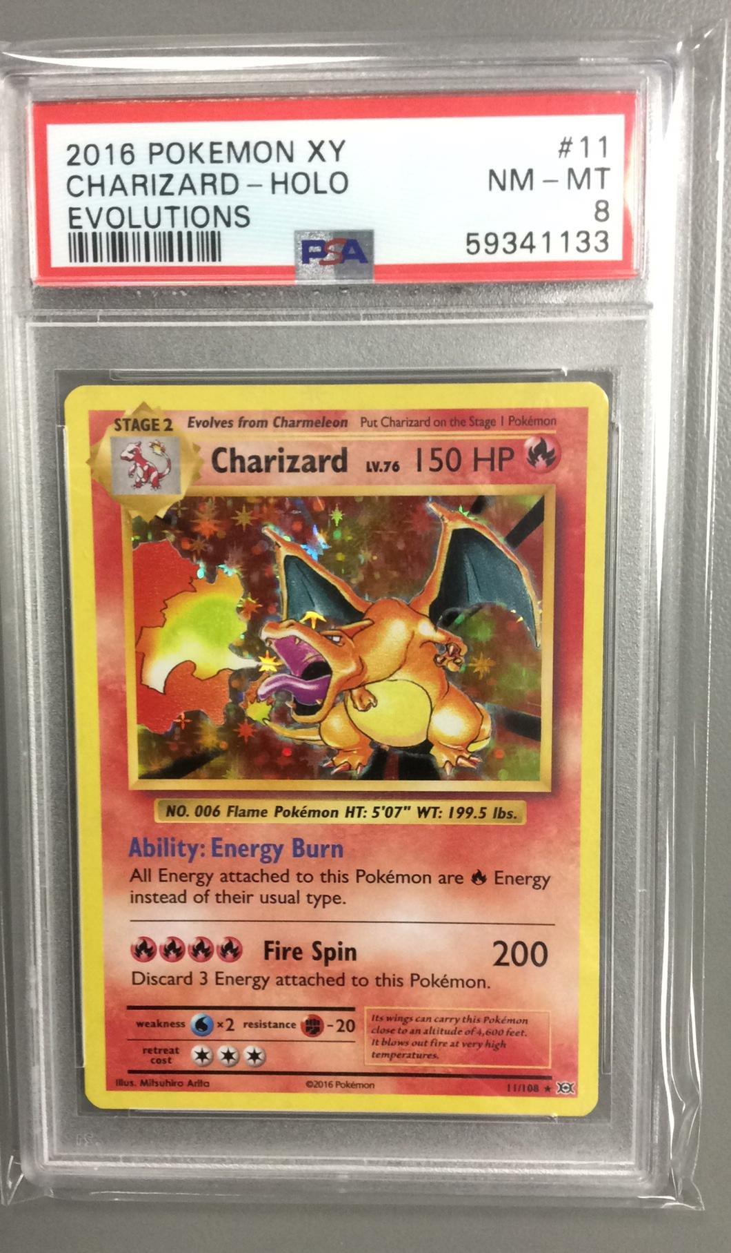 2016 Pokemon Xy Evolutions 11 Charizard-holo PSA 8 | GameStop