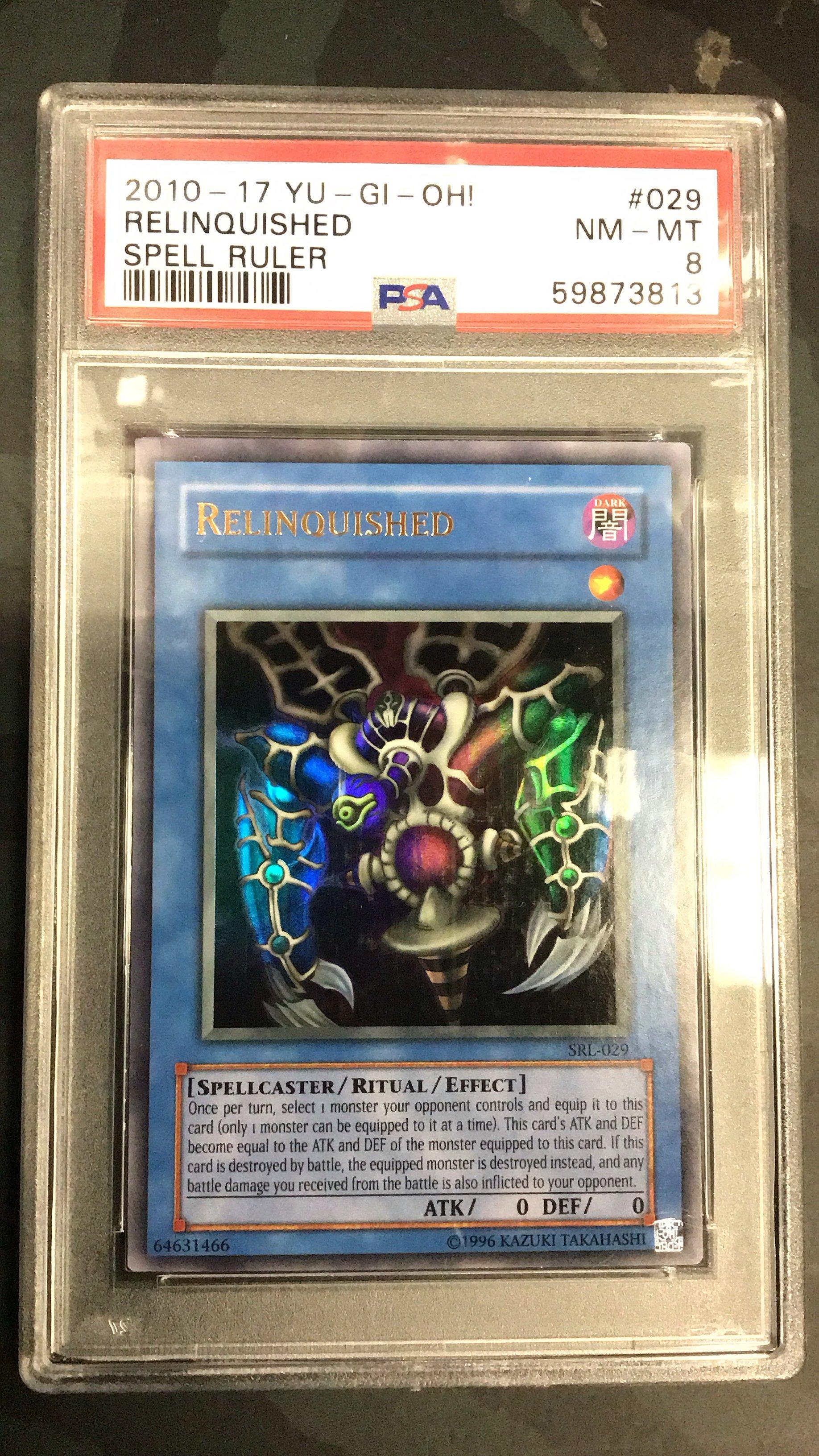 2010-2017 Yu-gi-oh! Spell Ruler Reprint 029 Relinquished PSA 8 | GameStop