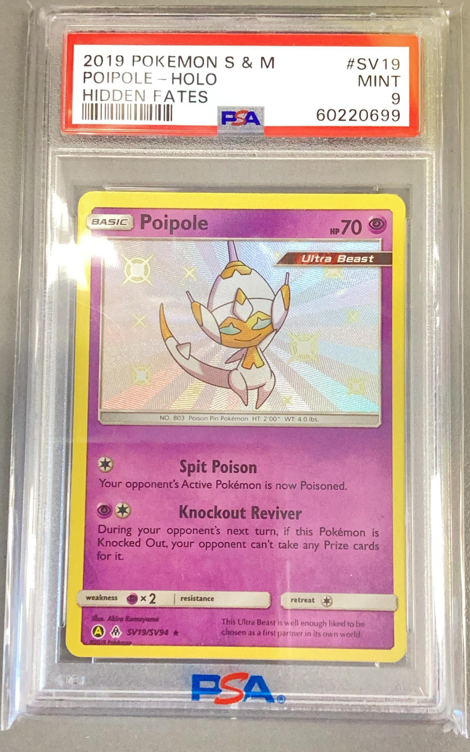 2019 Pokemon Sun & Moon Hidden Fates Sv19 Poipole-holo PSA 9 | GameStop