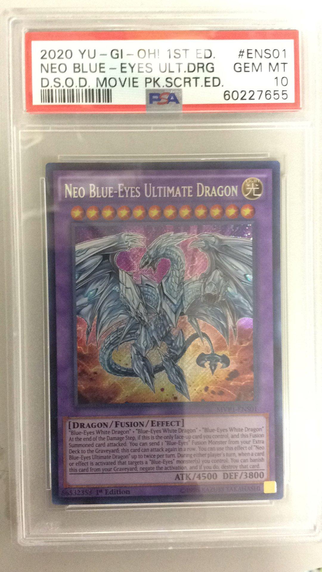 2020 Yu-gi-oh! The Dark Side Of Dimensions Movie Pack Secret Edition Ens01 Neo Blue-eyes ...