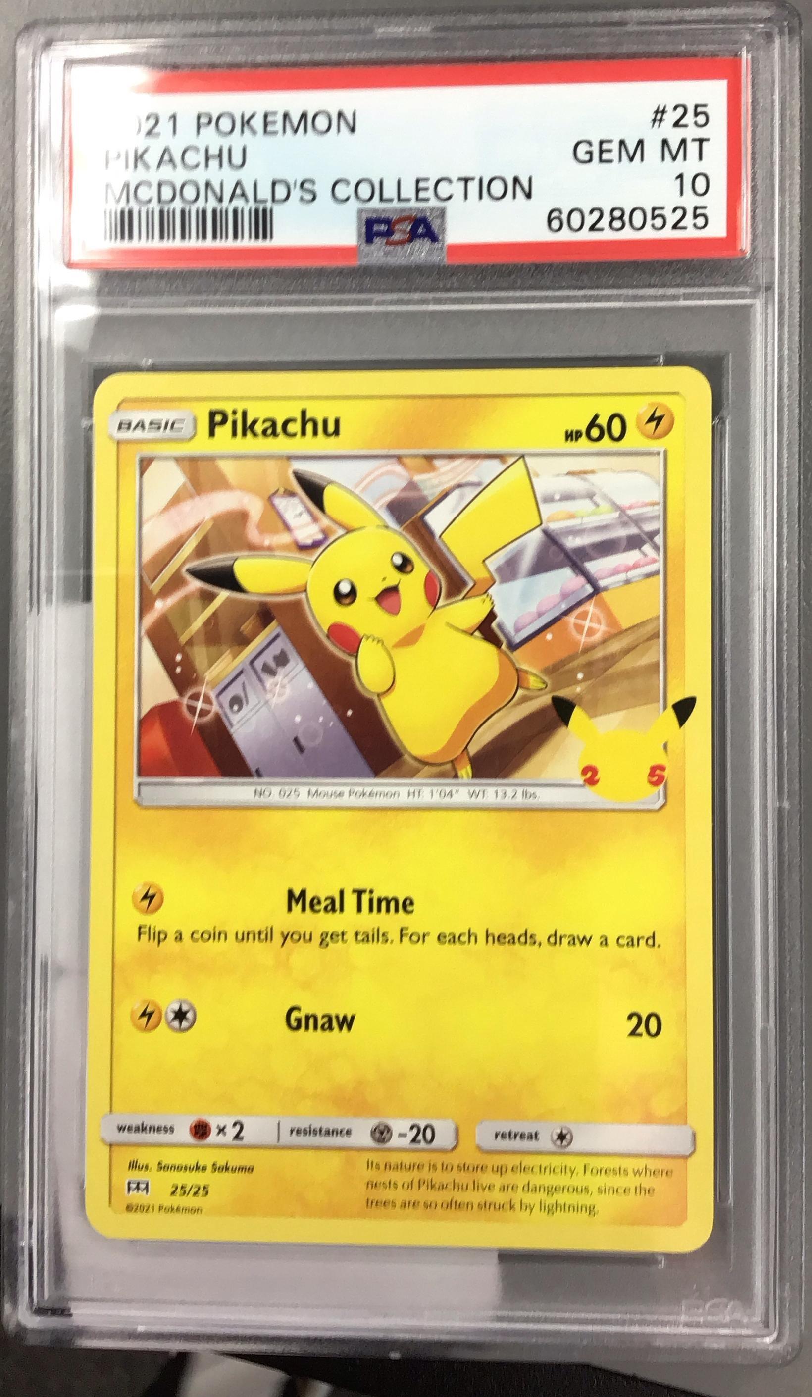 2021 Pokemon Mcdonald's Collection 25 Pikachu PSA 10 | GameStop