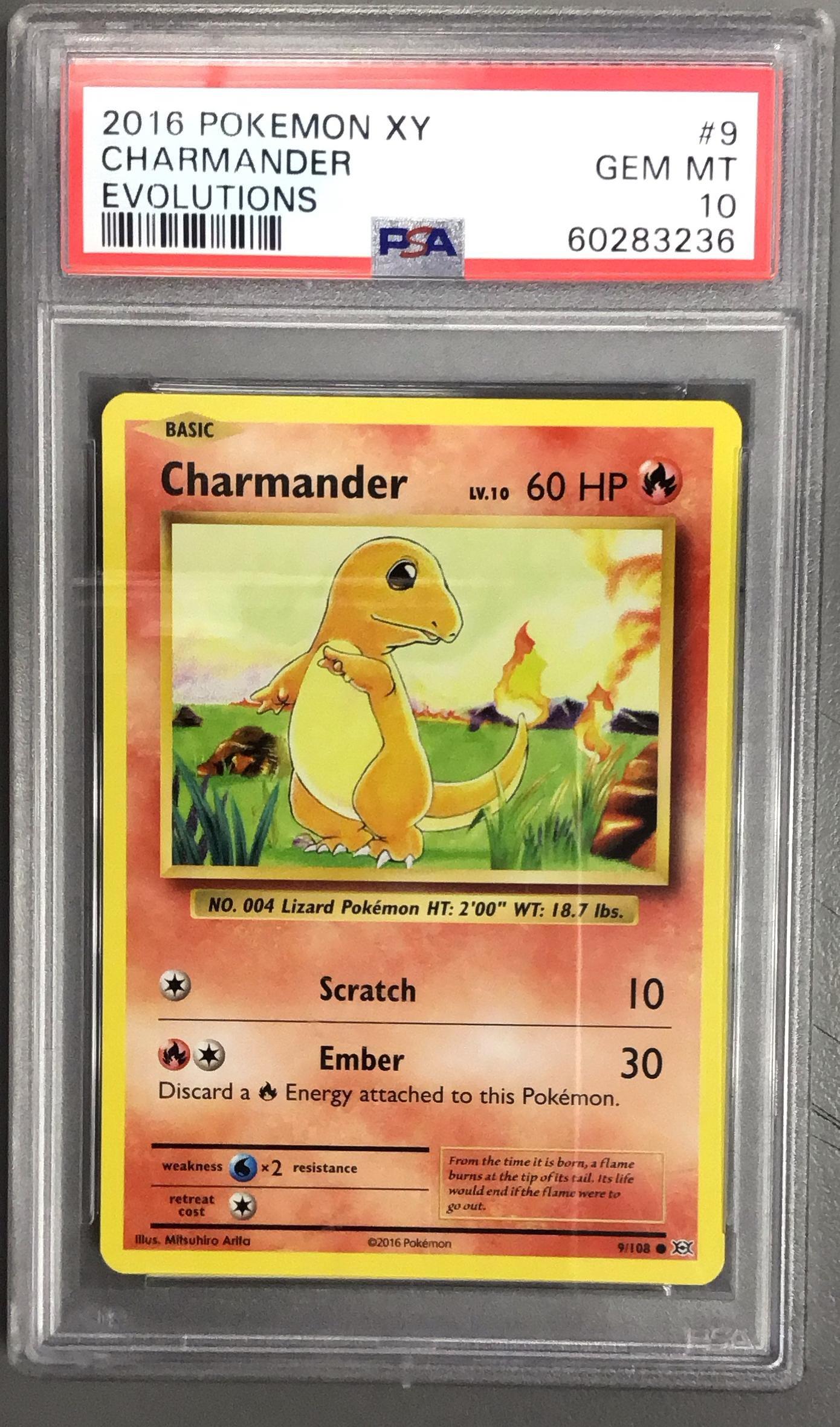 2016 Pokemon Xy Evolutions 9 Charmander PSA 10 | GameStop