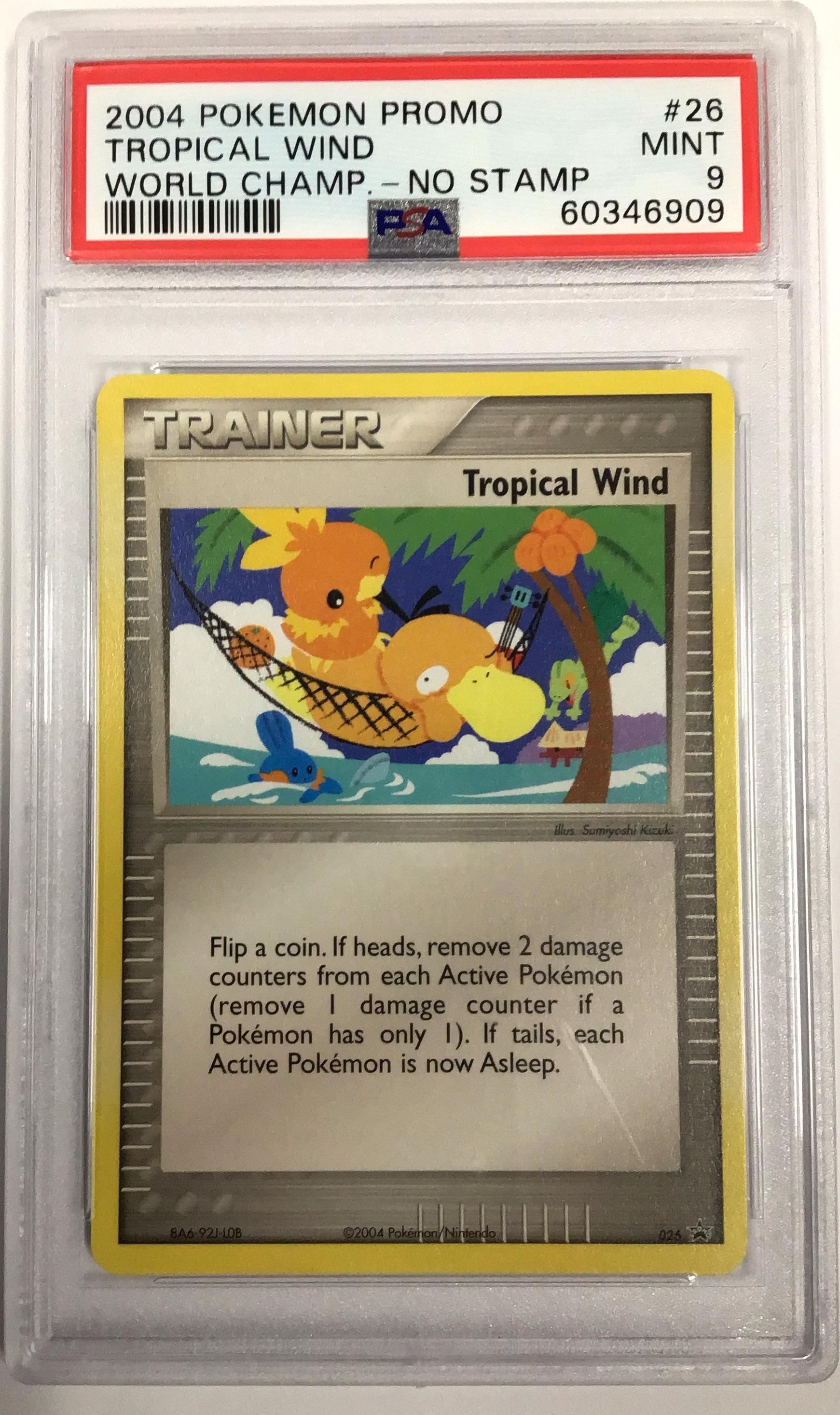 2004 Pokemon World Championships Promo 26 Tropical Wind No Stamp PSA 9 ...