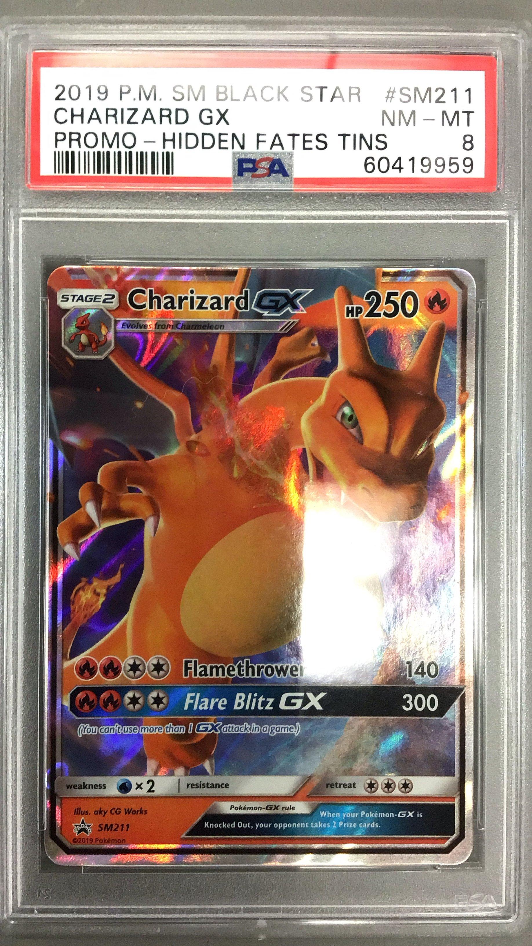 2019 Pokemon Sm Black Star Promo Sm211 Charizard Gx Hidden Fates Tins ...