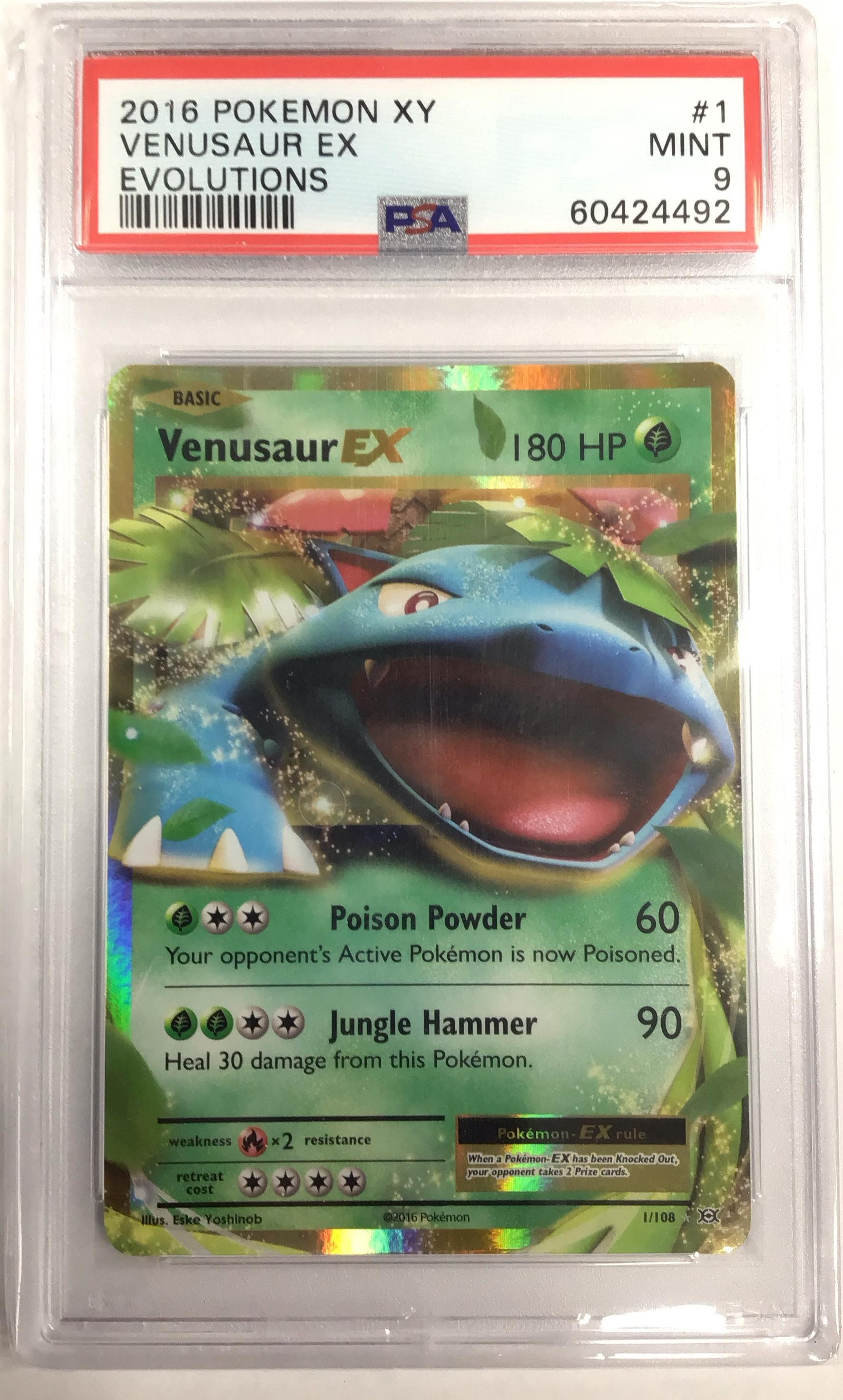 2016 Pokemon Xy Evolutions 1 Venusaur Ex PSA 9 | GameStop