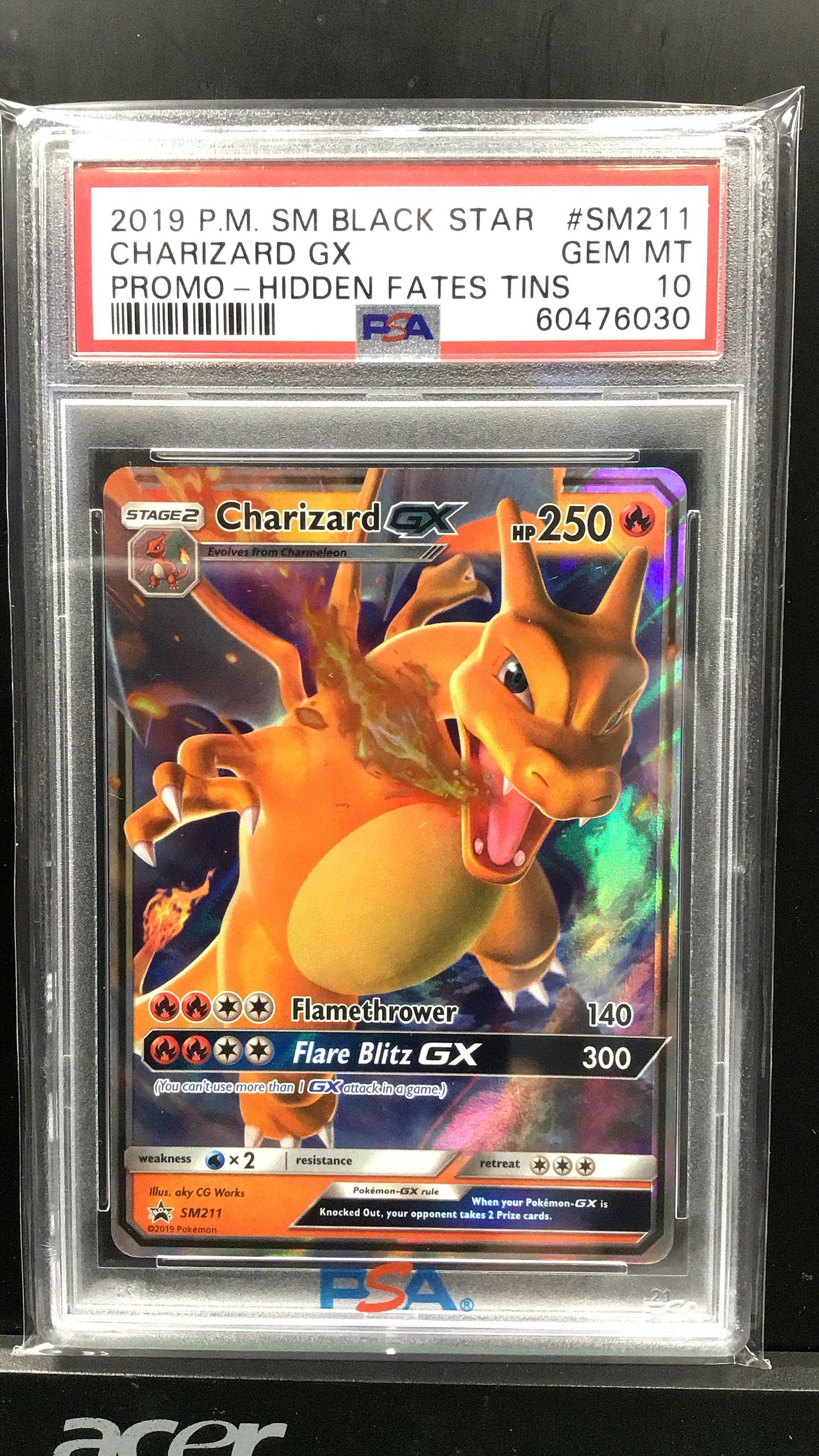 2019 Pokemon Sm Black Star Promo Sm211 Charizard Gx Hidden Fates Tins ...