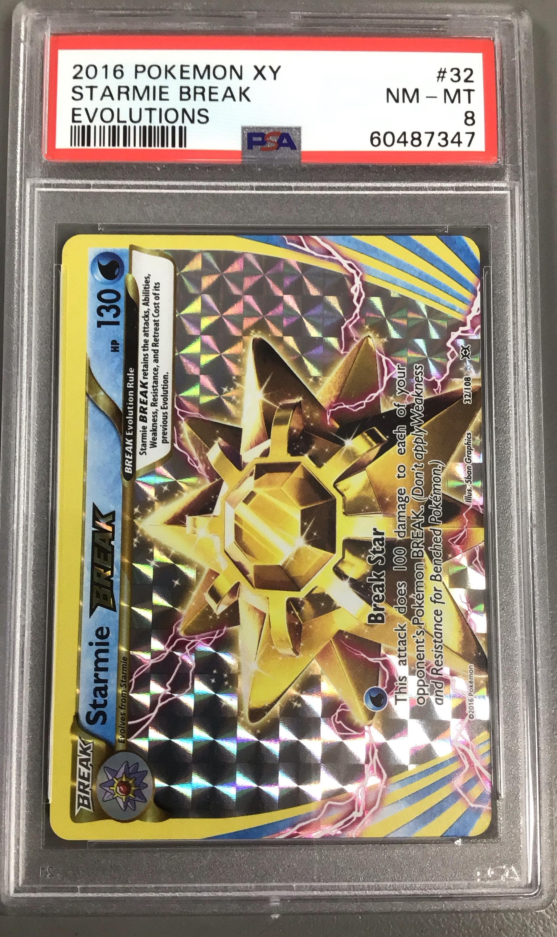 2016 Pokemon Xy Evolutions 32 Starmie Break PSA 8 | GameStop