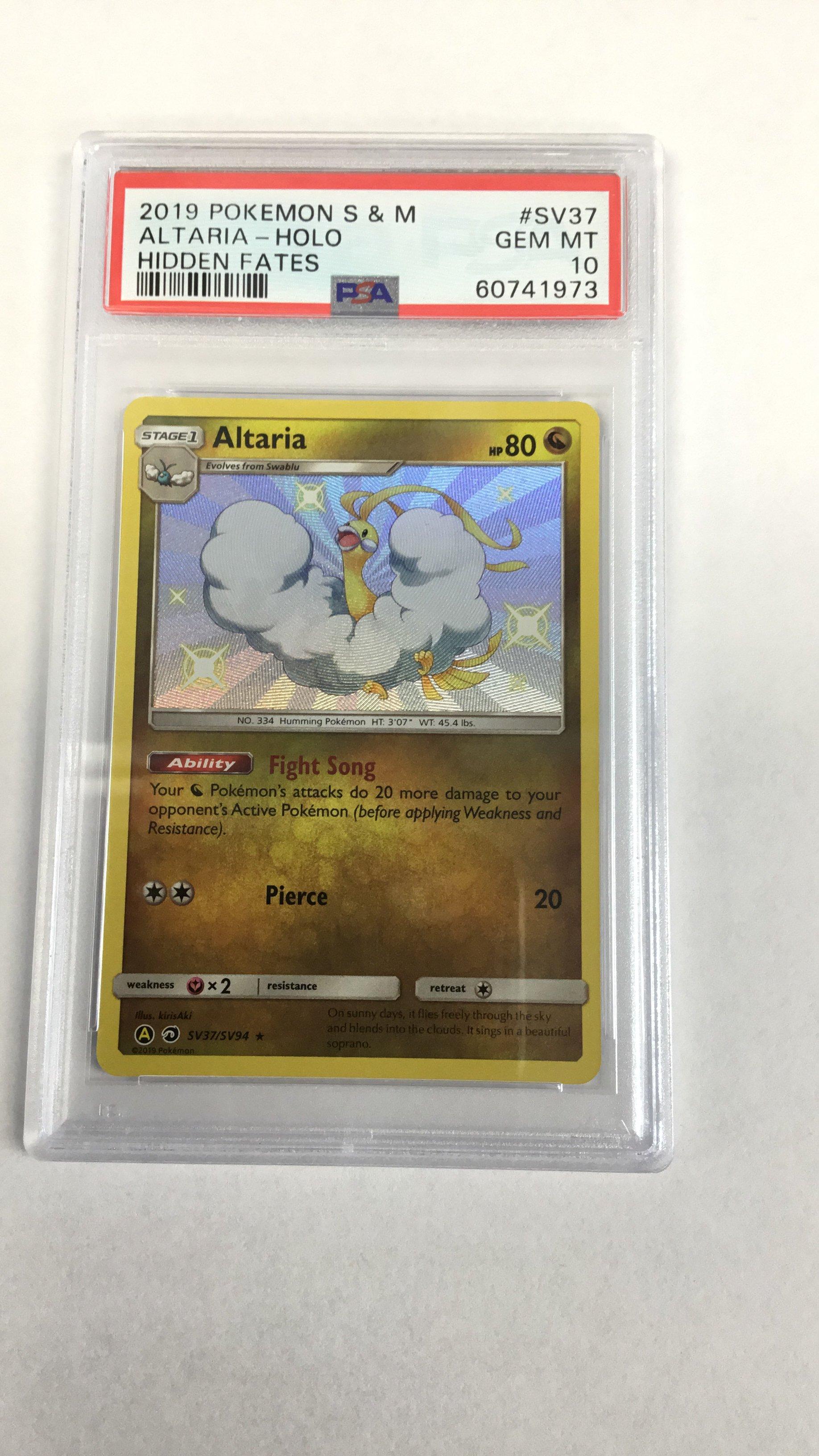 2019 Pokemon Sun & Moon Hidden Fates Sv37 Altaria-holo PSA 10 | GameStop