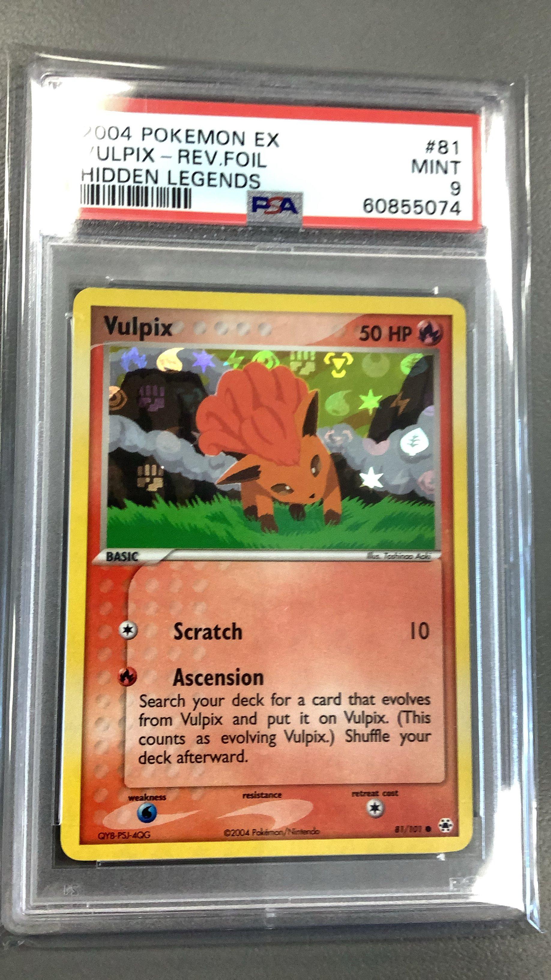 2004 Pokemon Ex Hidden Legends 81 Vulpix-reverse Foil PSA 9 | GameStop