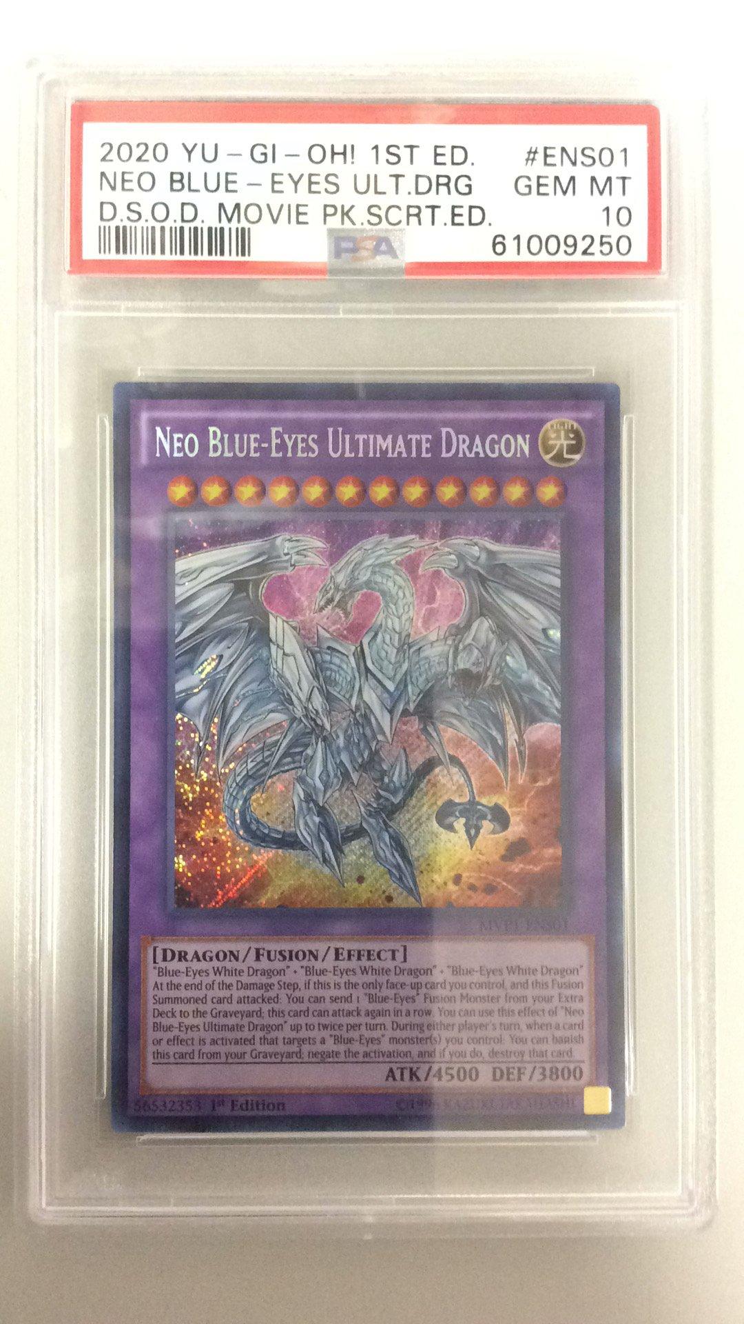 2020 Yu-gi-oh! The Dark Side Of Dimensions Movie Pack Secret Edition Ens01 Neo Blue-eyes ...