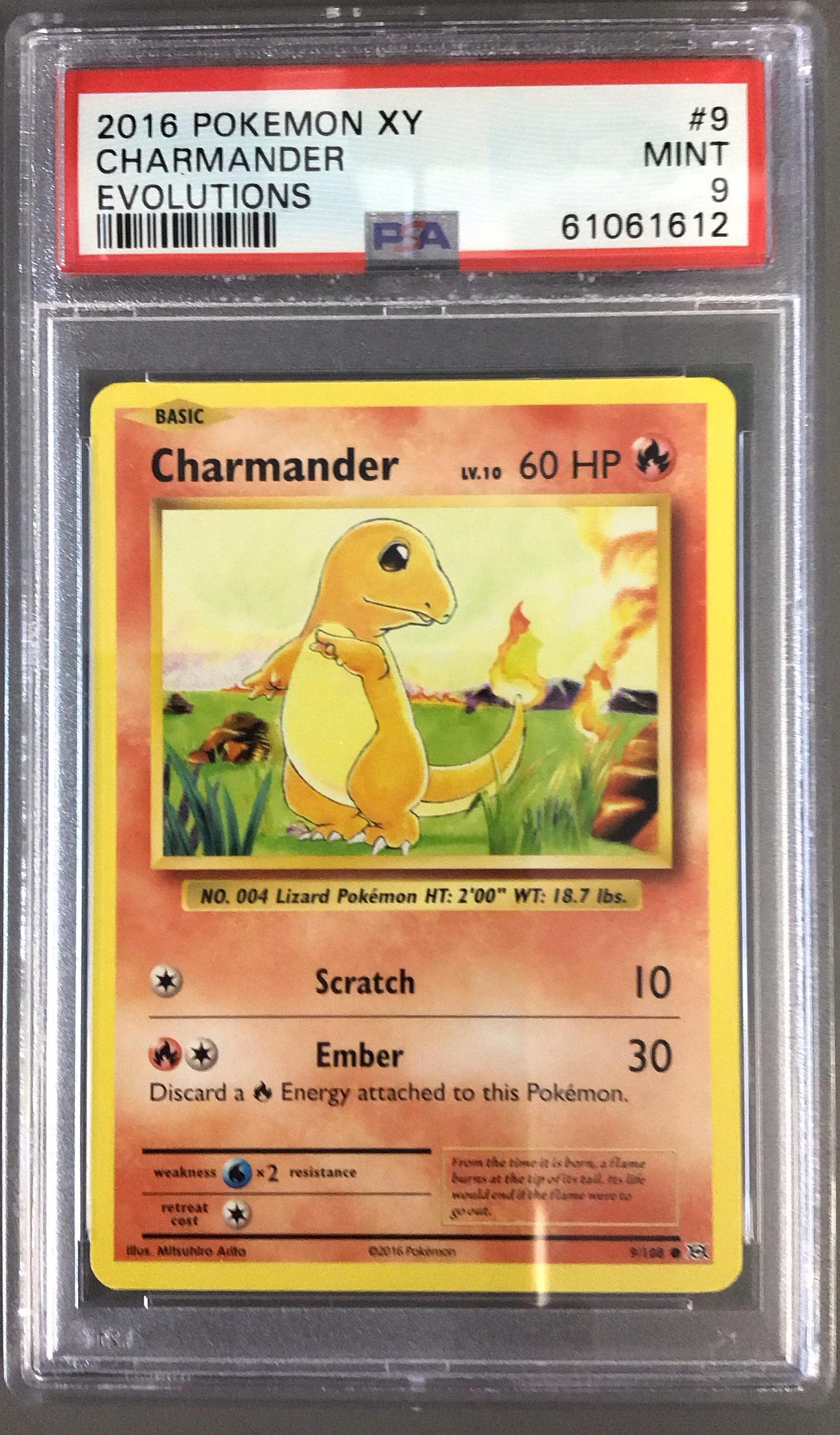 2016 Pokemon Xy Evolutions 9 Charmander PSA 9 | GameStop