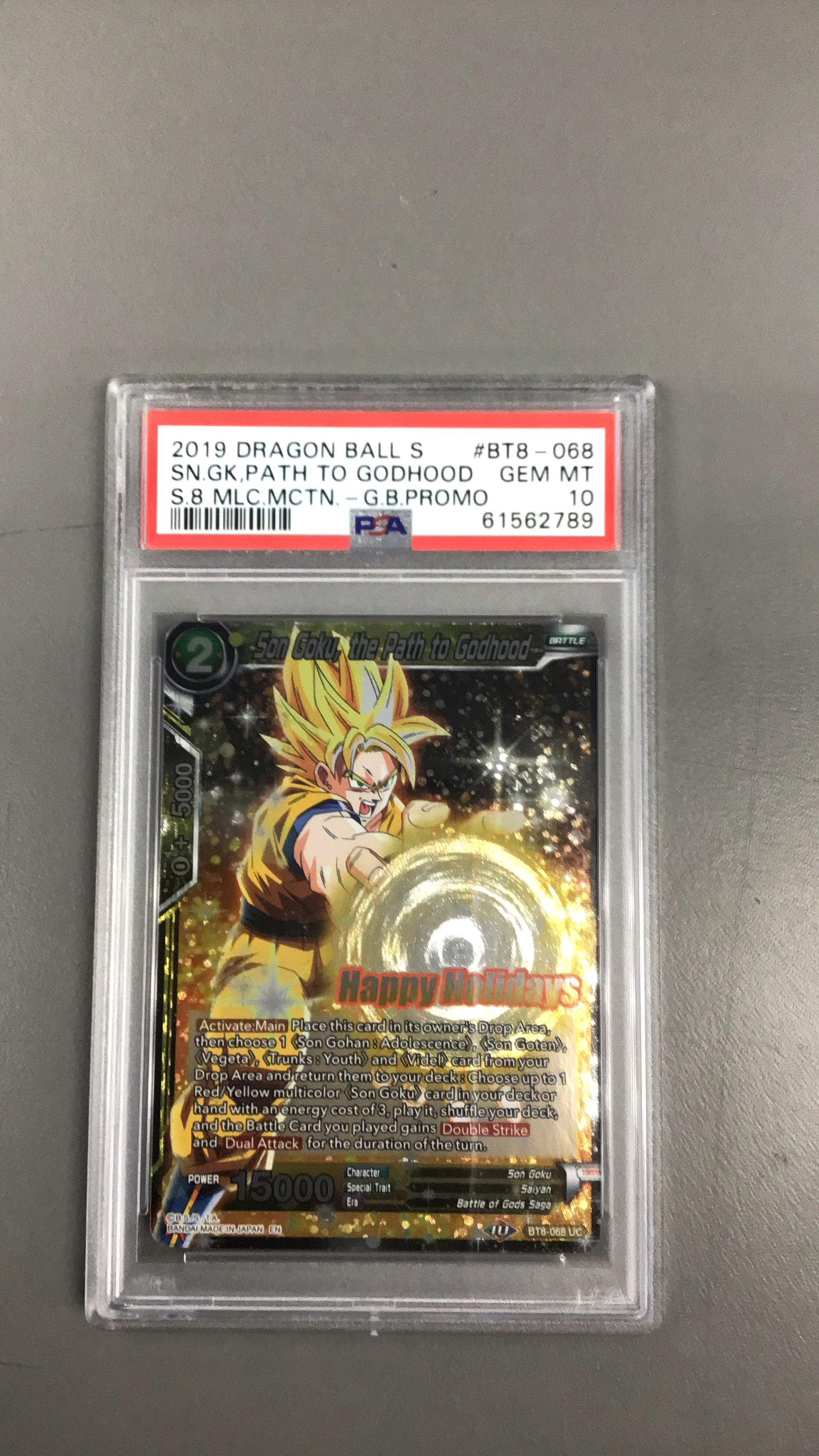 2019 Dragon Ball Super Card Game Gift Box 02 Bt8-068 Son Goku, The Path To Godhood PSA 10 | GameStop