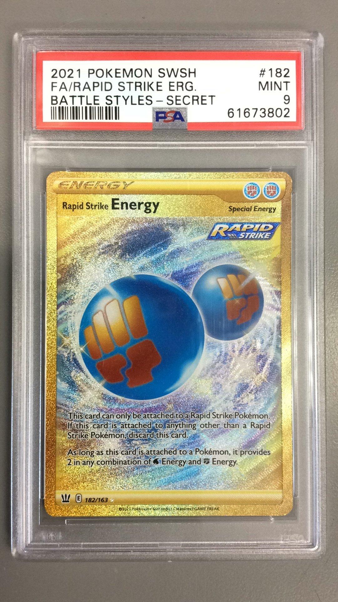 2021 Pokemon Sword & Shield Battle Styles 182 Full Art/rapid Strike ...