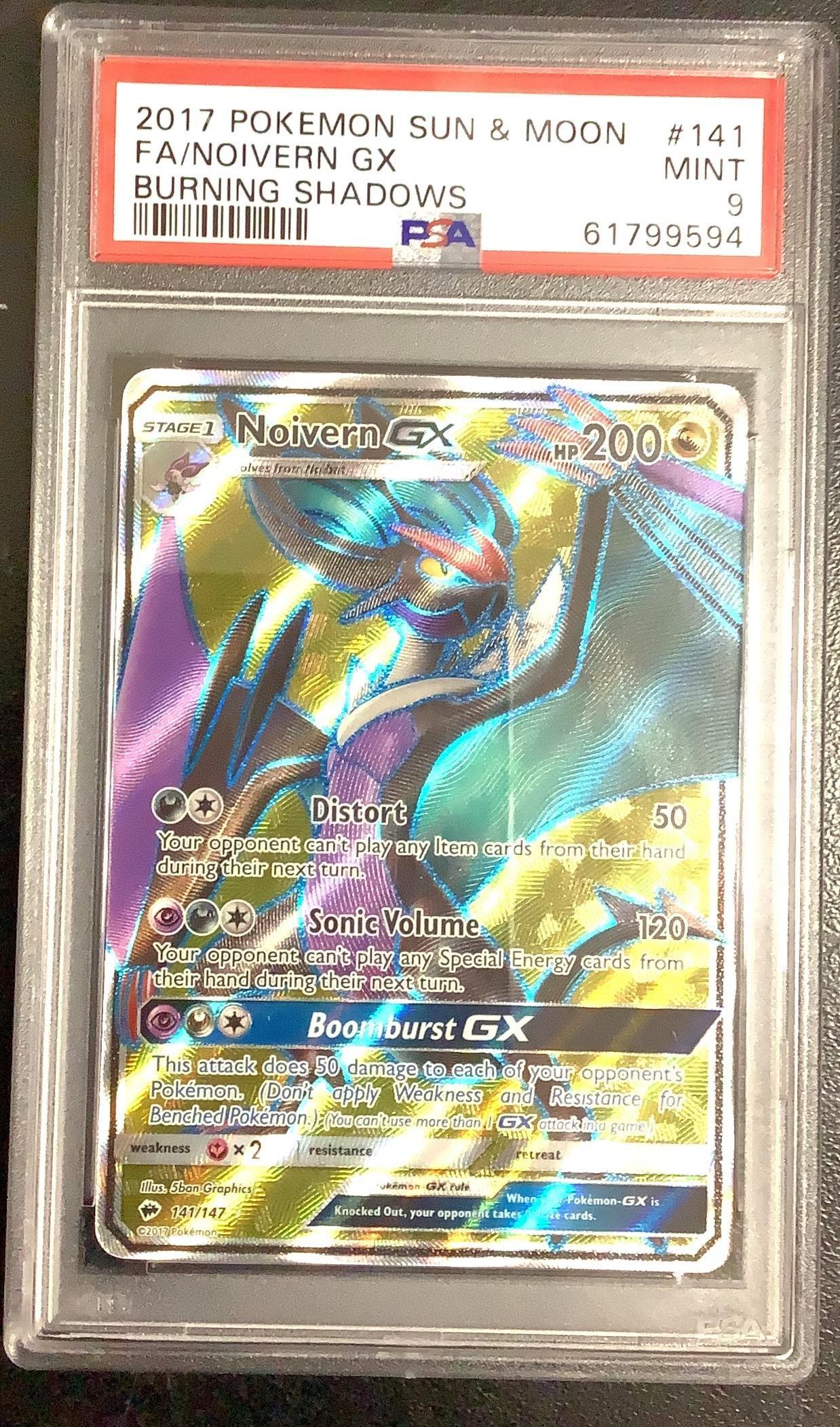2017 Pokemon Sun & Moon Burning Shadows 141 Full Art/noivern Gx PSA 9 | GameStop