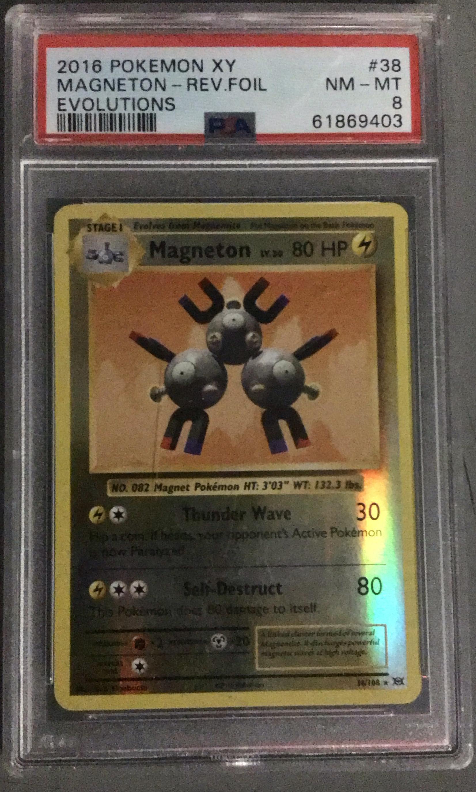 2016 Pokemon Xy Evolutions 38 Magneton-reverse Foil PSA 8 | GameStop