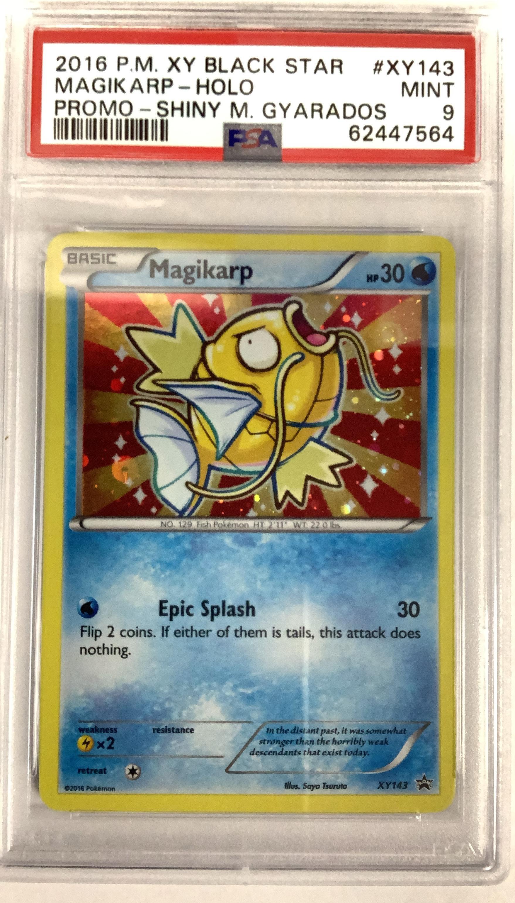 2016 Pokemon Xy Black Star Promo Xy143 Magikarp-holo Shiny Mega ...