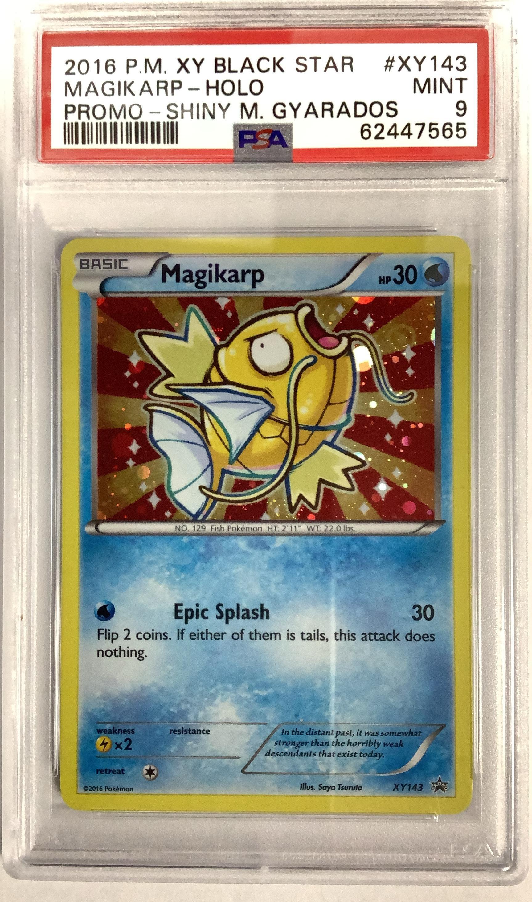 2016 Pokemon Xy Black Star Promo Xy143 Magikarp-holo Shiny Mega ...
