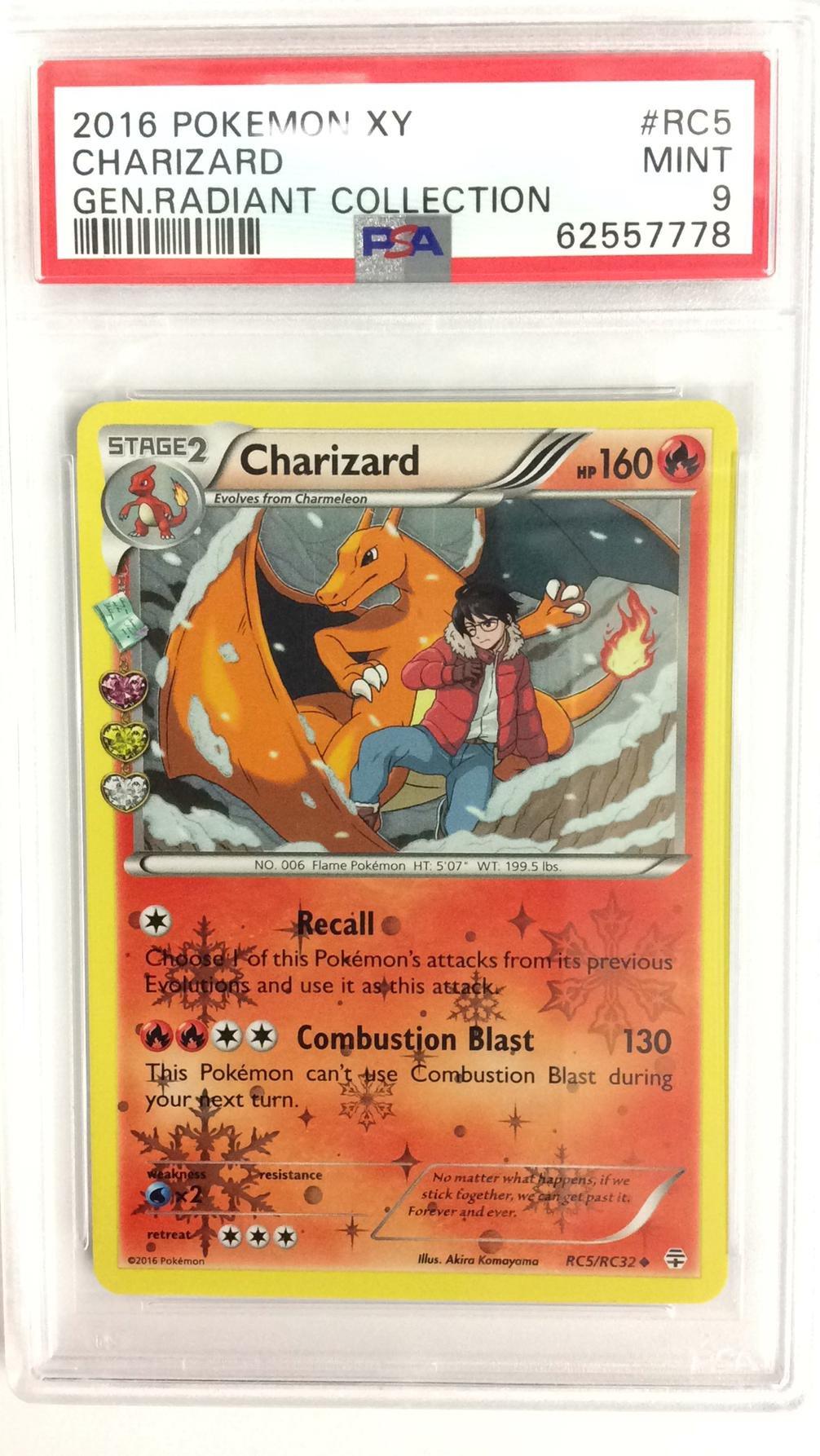 2016 Pokemon Xy Generations Radiant Collection Rc5 Charizard PSA 9 ...