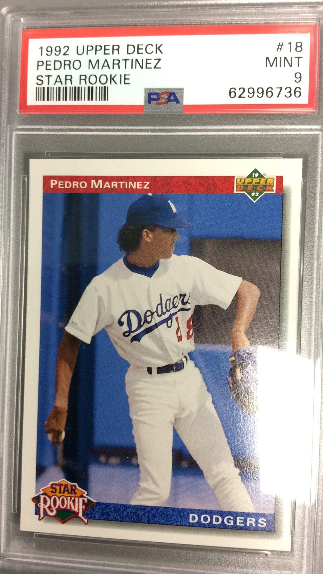 1992 Upper Deck 18 Pedro Martinez Star Rookie PSA 9 | GameStop