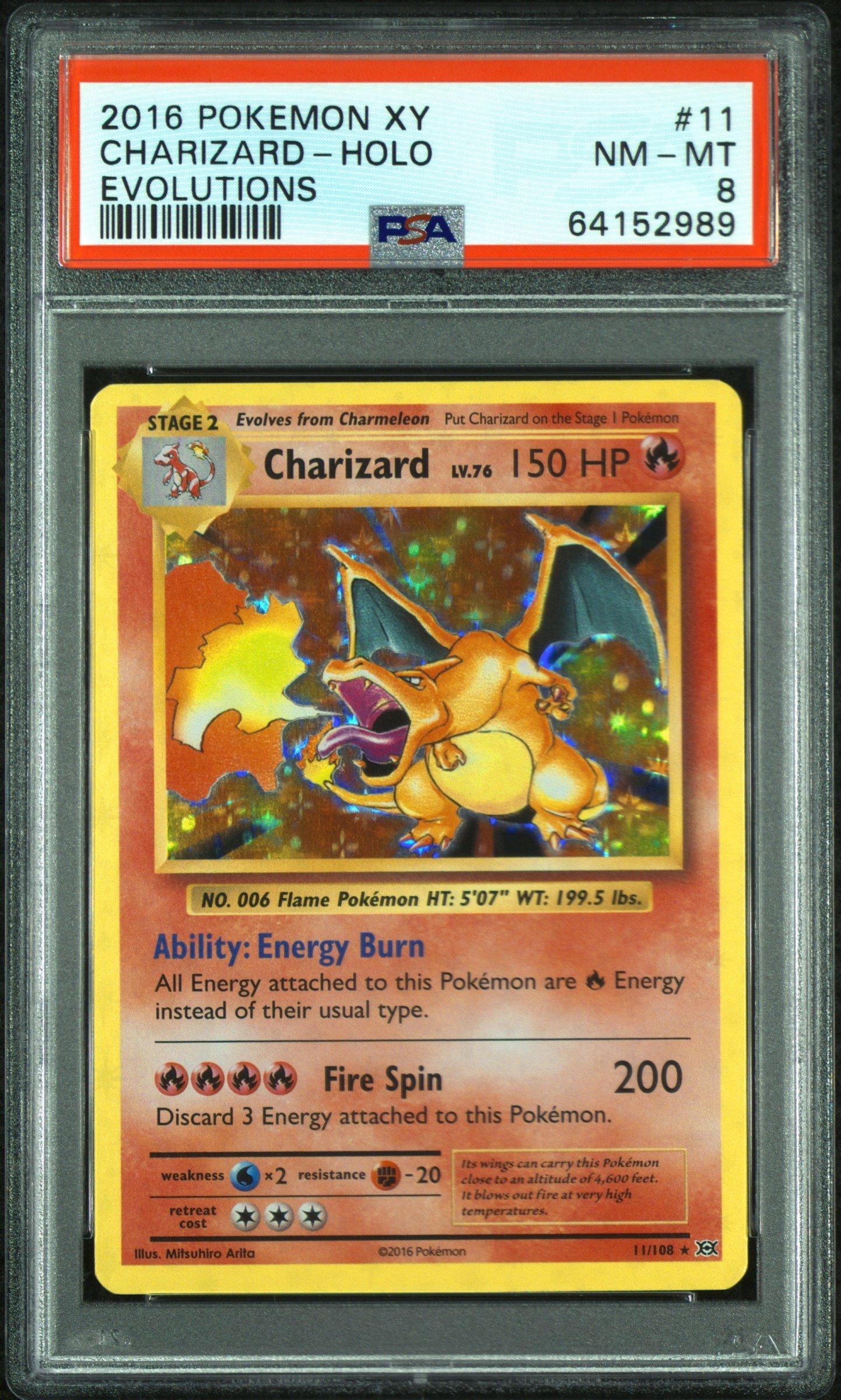 2016 Pokemon Xy Evolutions 11 Charizard-holo PSA 8 | GameStop