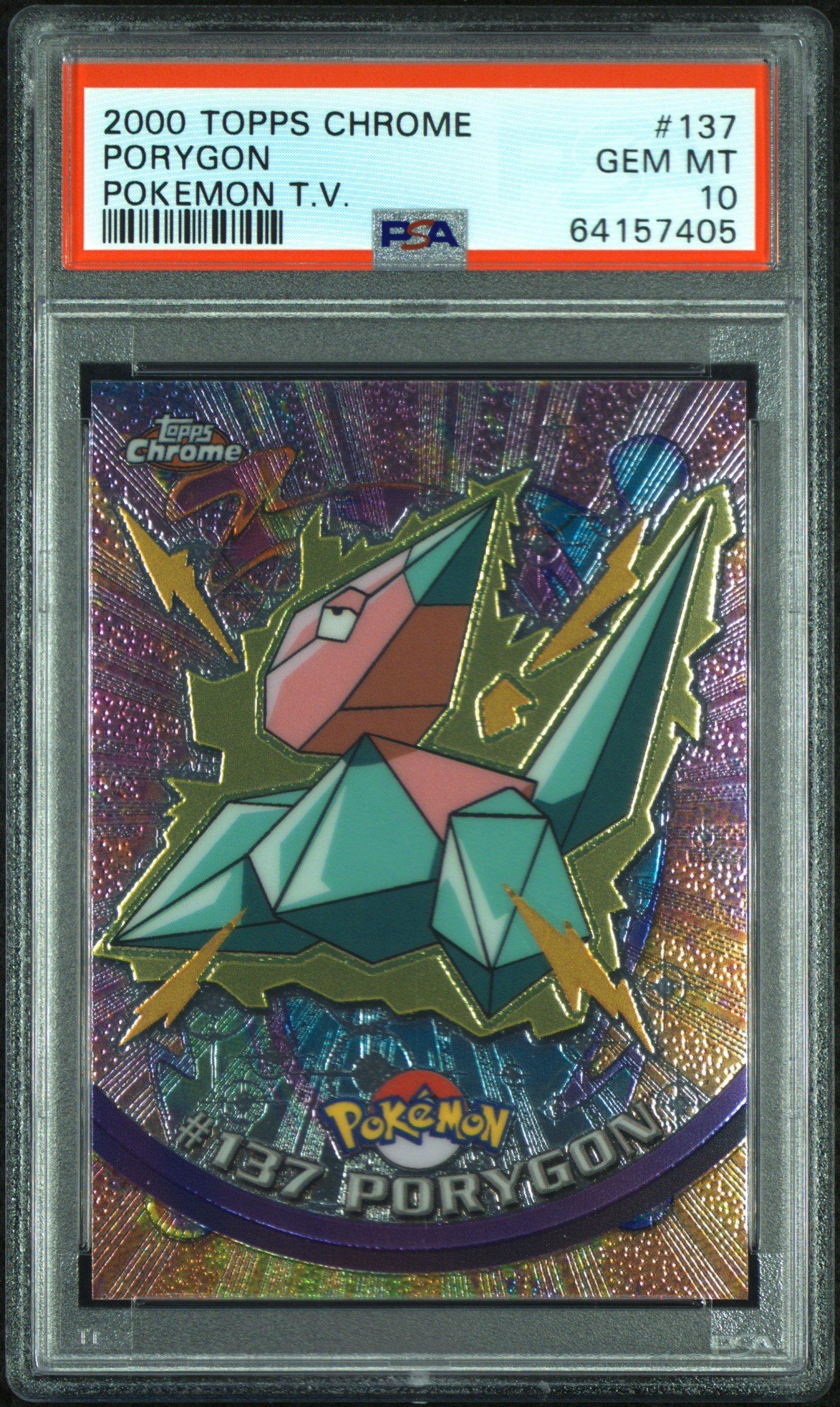 2000 Topps Chrome Pokemon T.v. 137 Porygon PSA 10 | GameStop