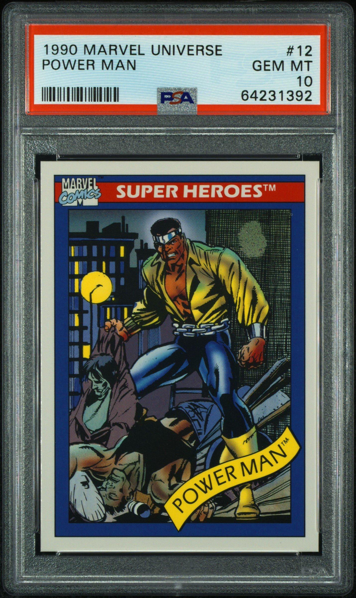 1990 Marvel Universe 12 Power Man PSA 10 | GameStop