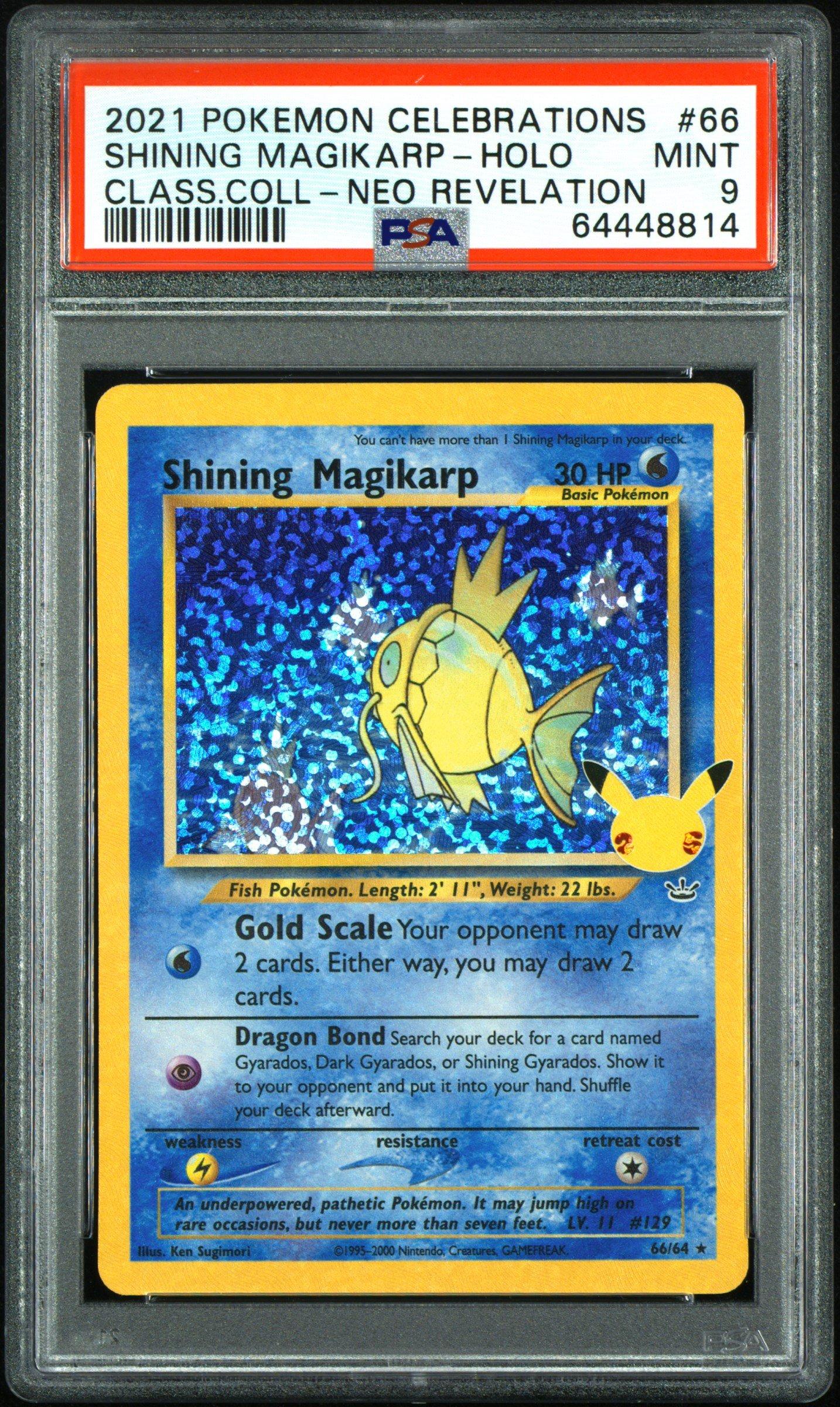 2021 Pokemon Celebrations Classic Collection 66 Shining Magikarp-holo ...