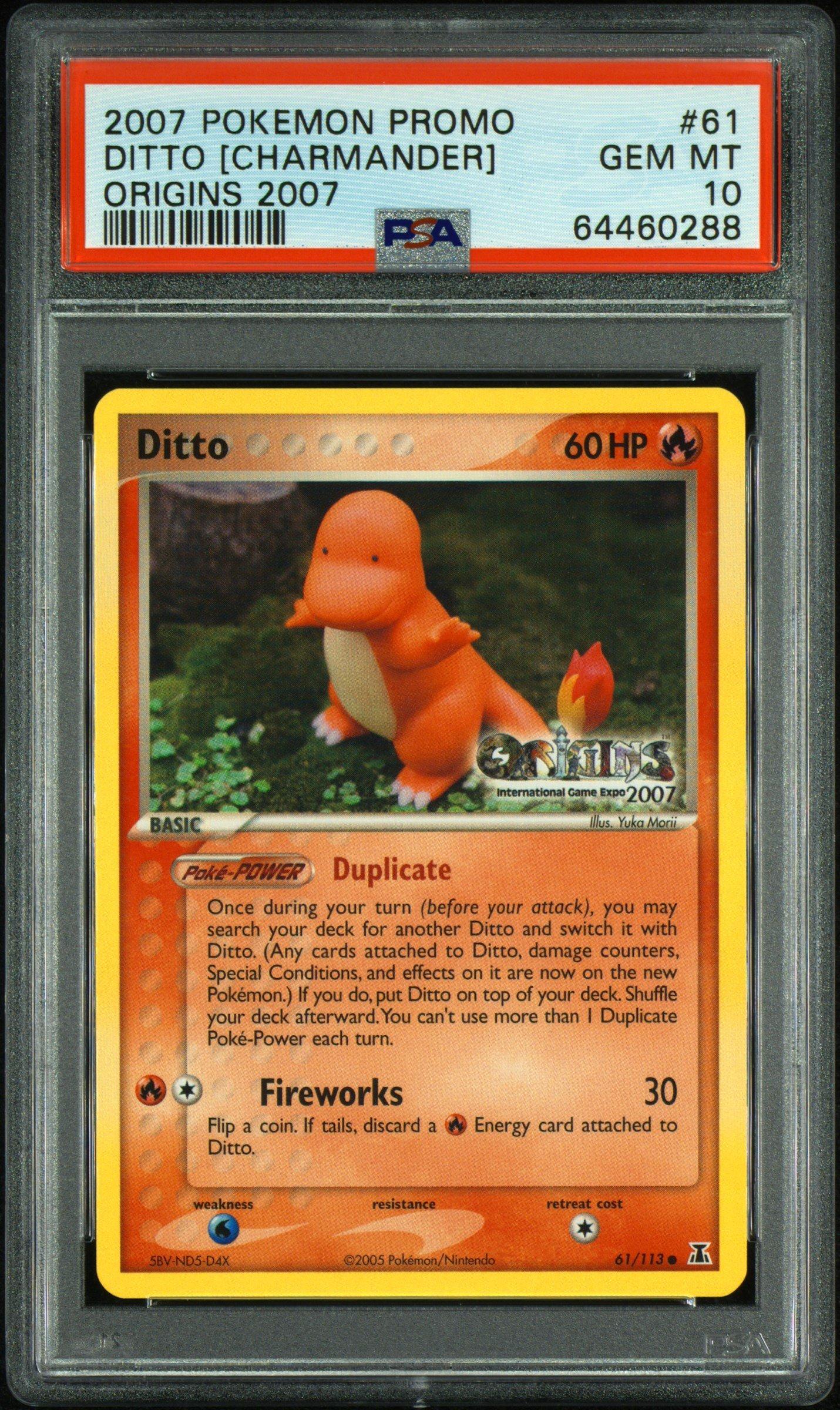 2007 Pokemon Promo 61 Ditto [charmander] Origins 2007 PSA 10 | GameStop