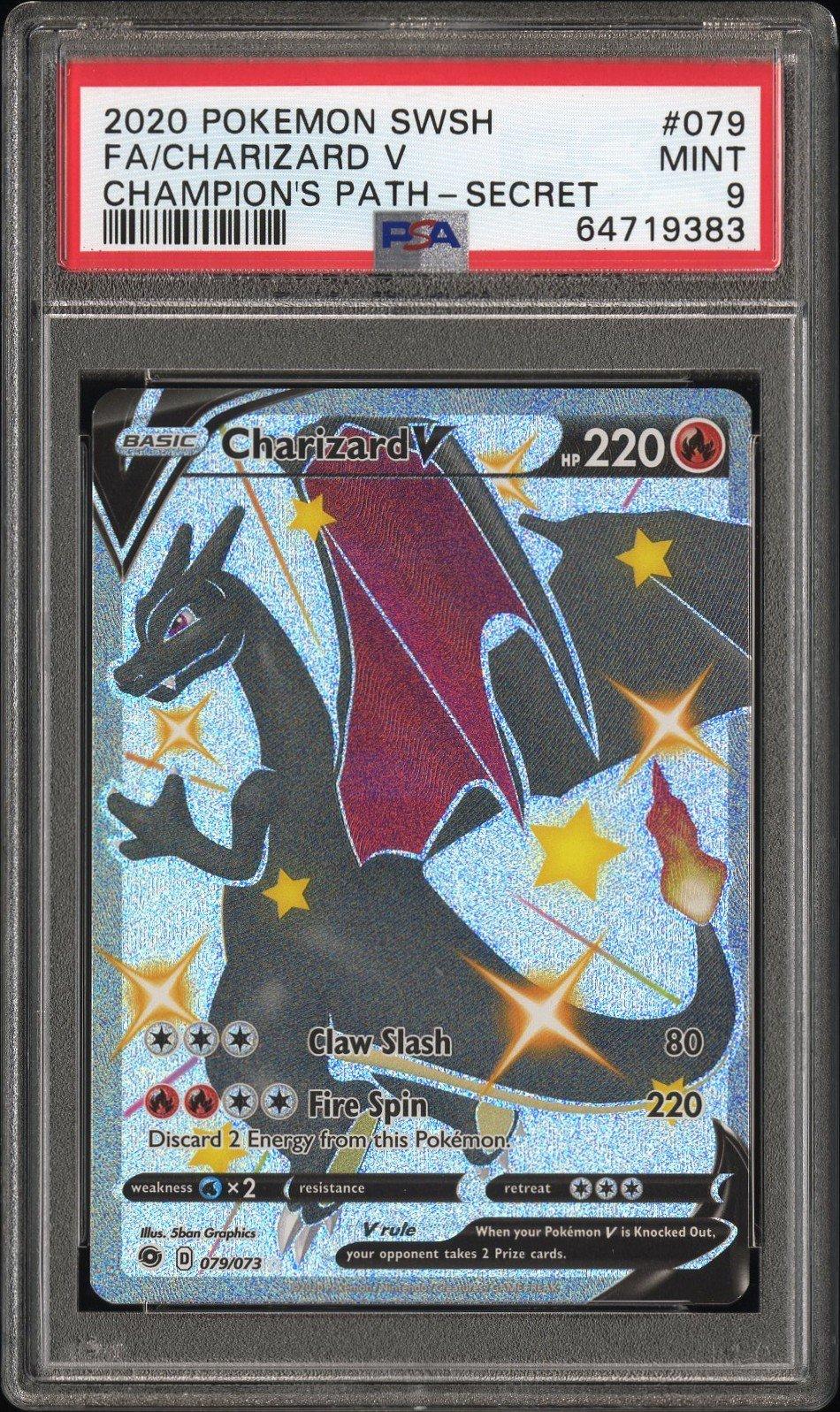 2020 Pokemon Sword & Shield Champion's Path 079 Full Art/charizard V ...