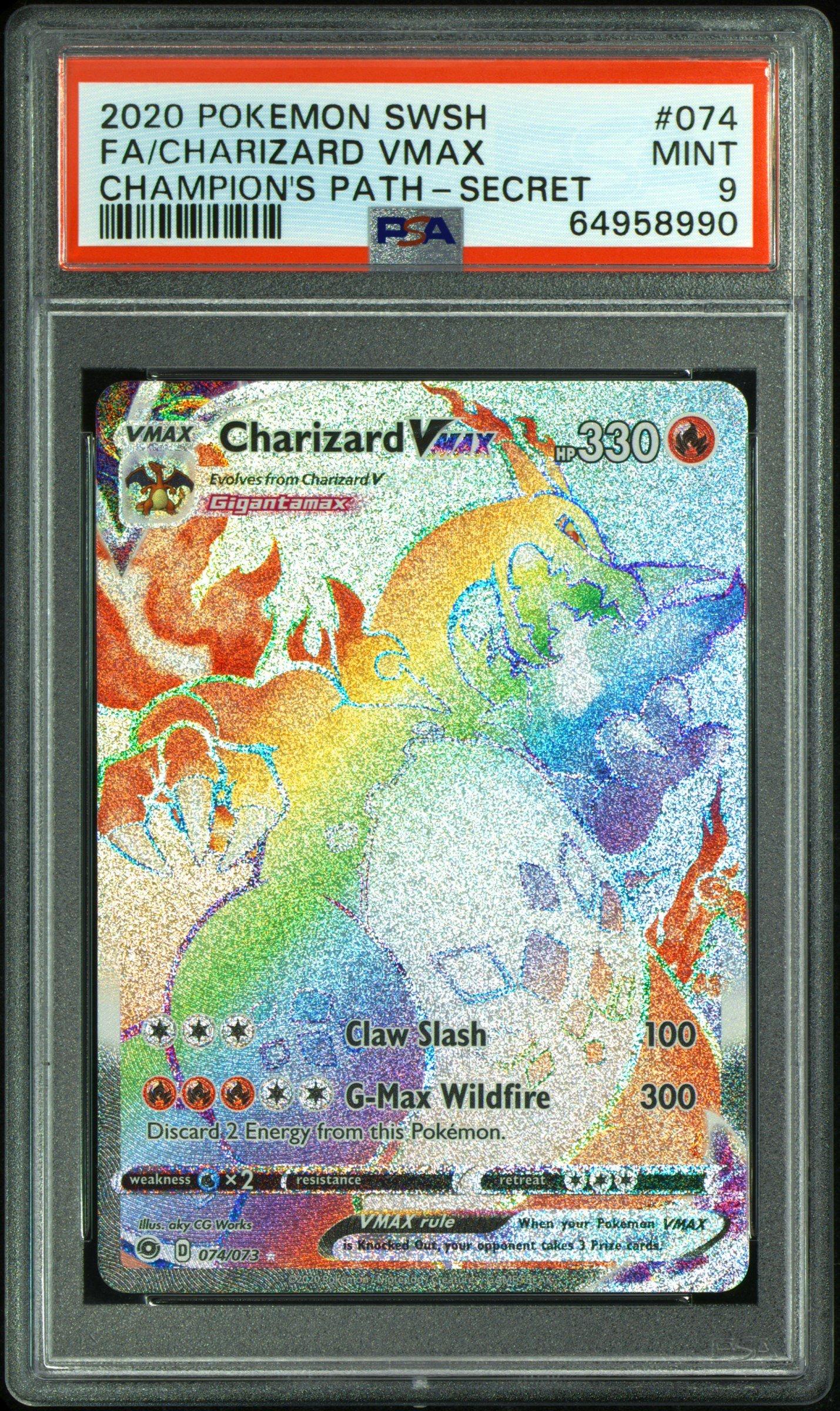 2020 Pokemon Sword & Shield Champion's Path 074 Fa/charizard Vmax PSA 9 | GameStop