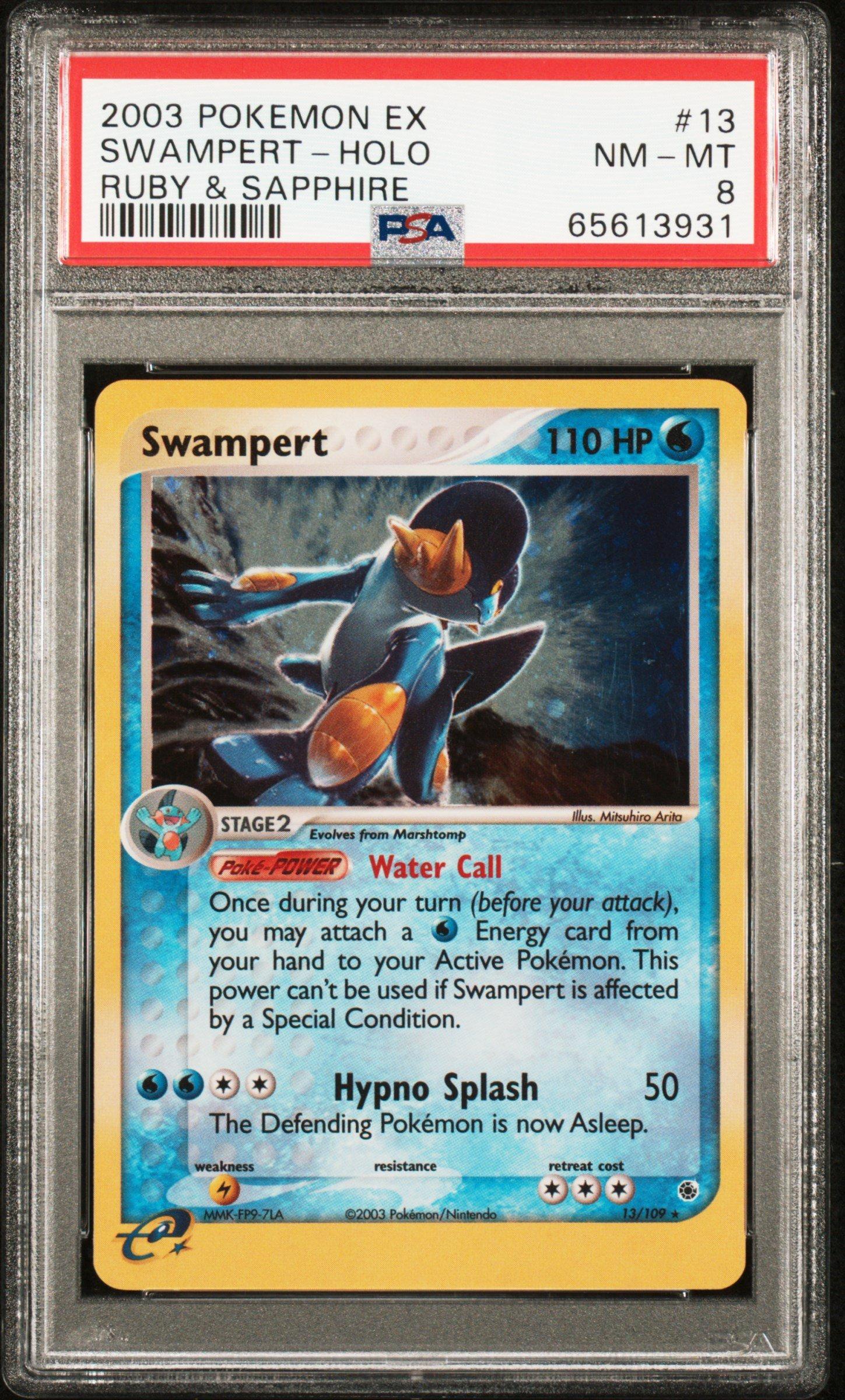 2003 Pokemon Ex Ruby & Sapphire 13 Swampert-holo PSA 8 | GameStop