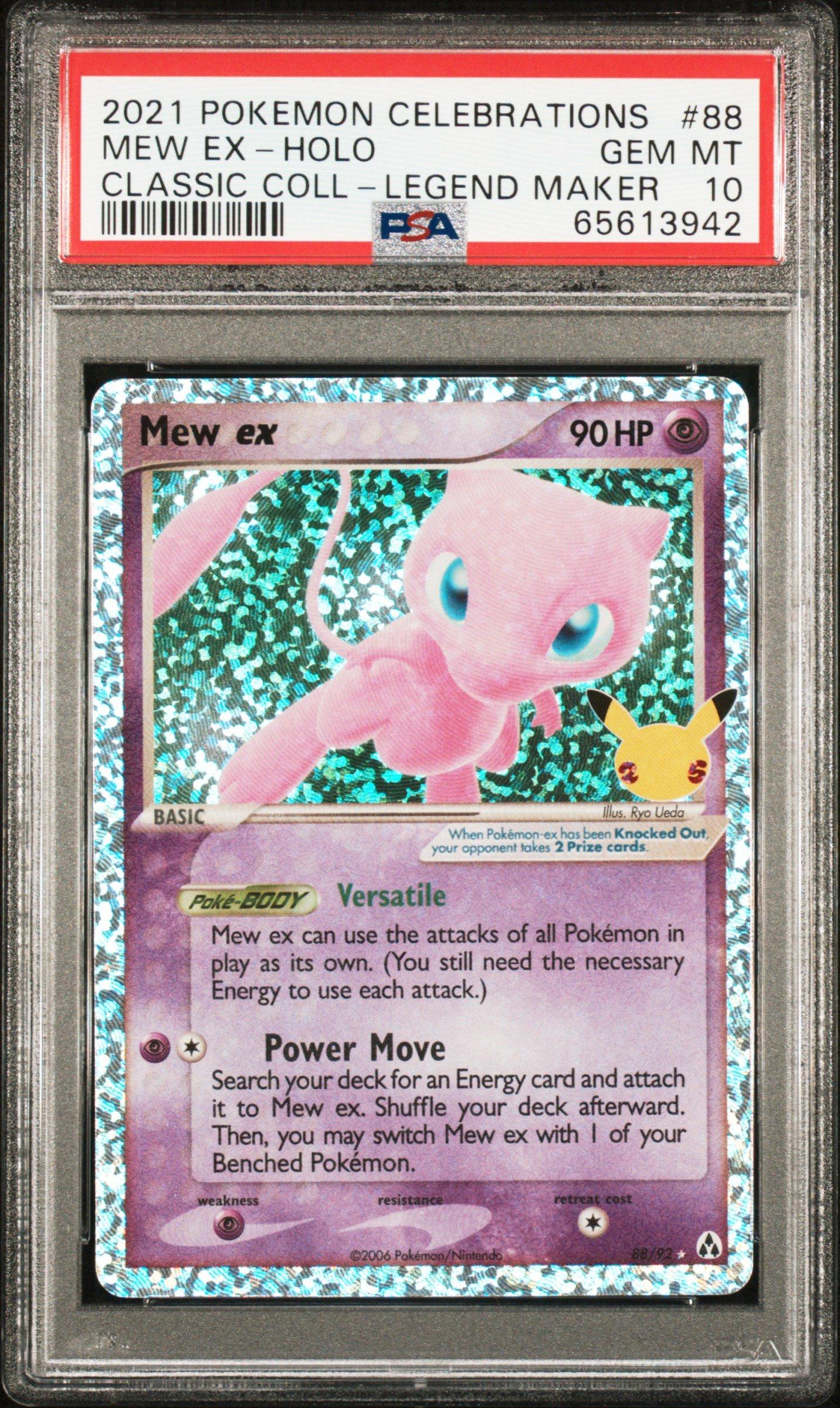 2021 Pokemon Celebrations Classic Collection 88 Mew Ex-holo PSA 10 ...