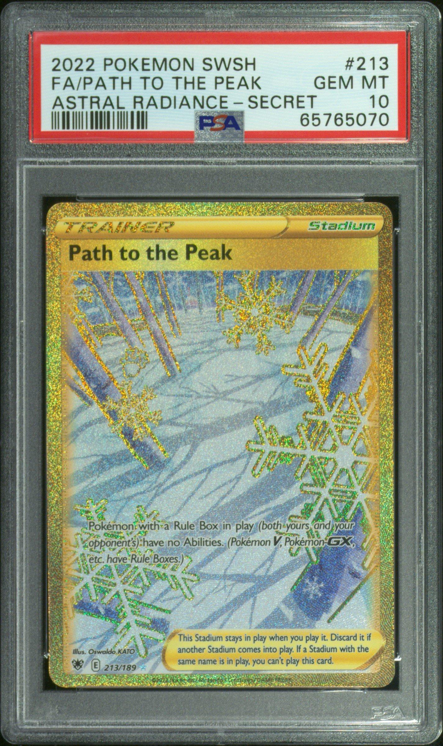 2022 Pokemon Sword & Shield Astral Radiance 213 Full Art/path To The ...