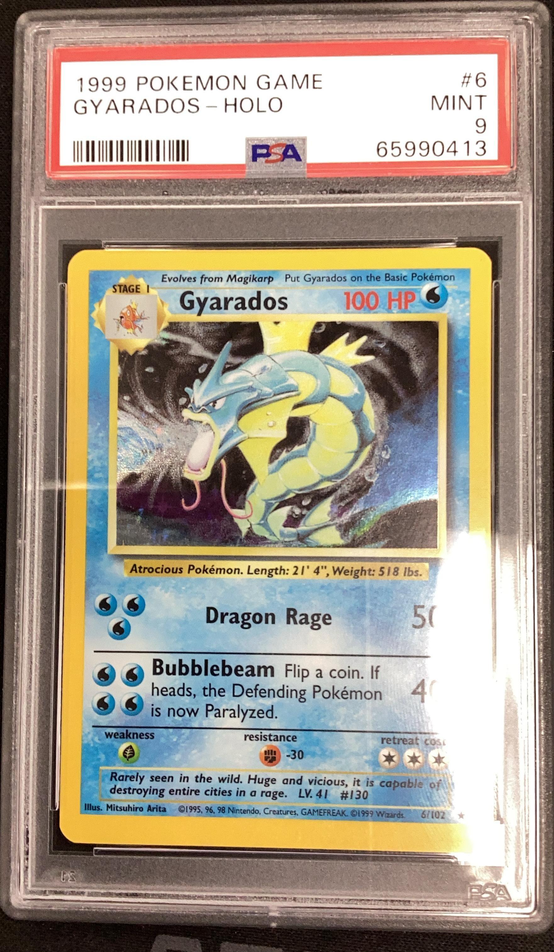 1999 Pokemon Game 6 Gyarados-holo PSA 9 | GameStop