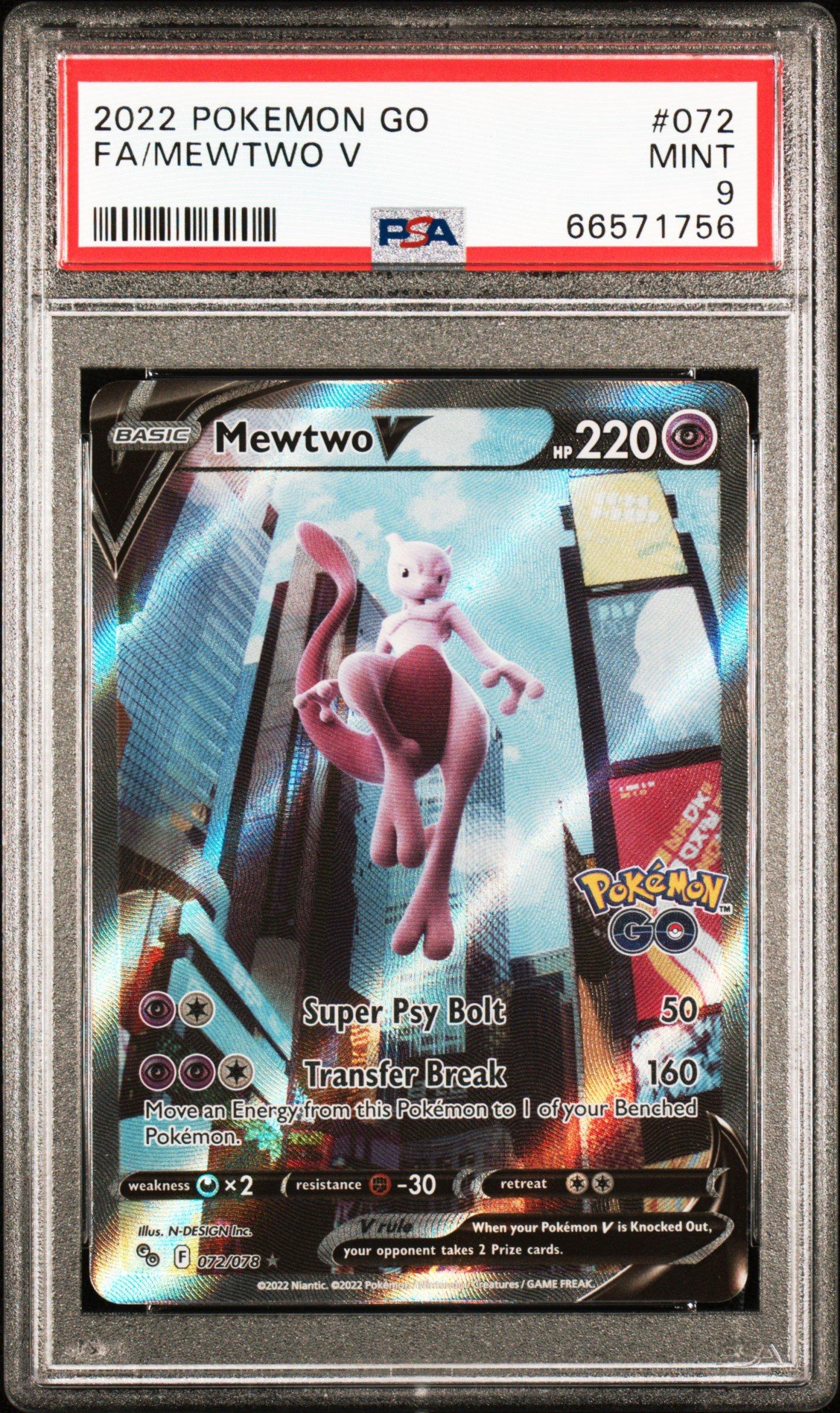 2022 Pokemon Go 072 Full Art/mewtwo V PSA 9 | GameStop
